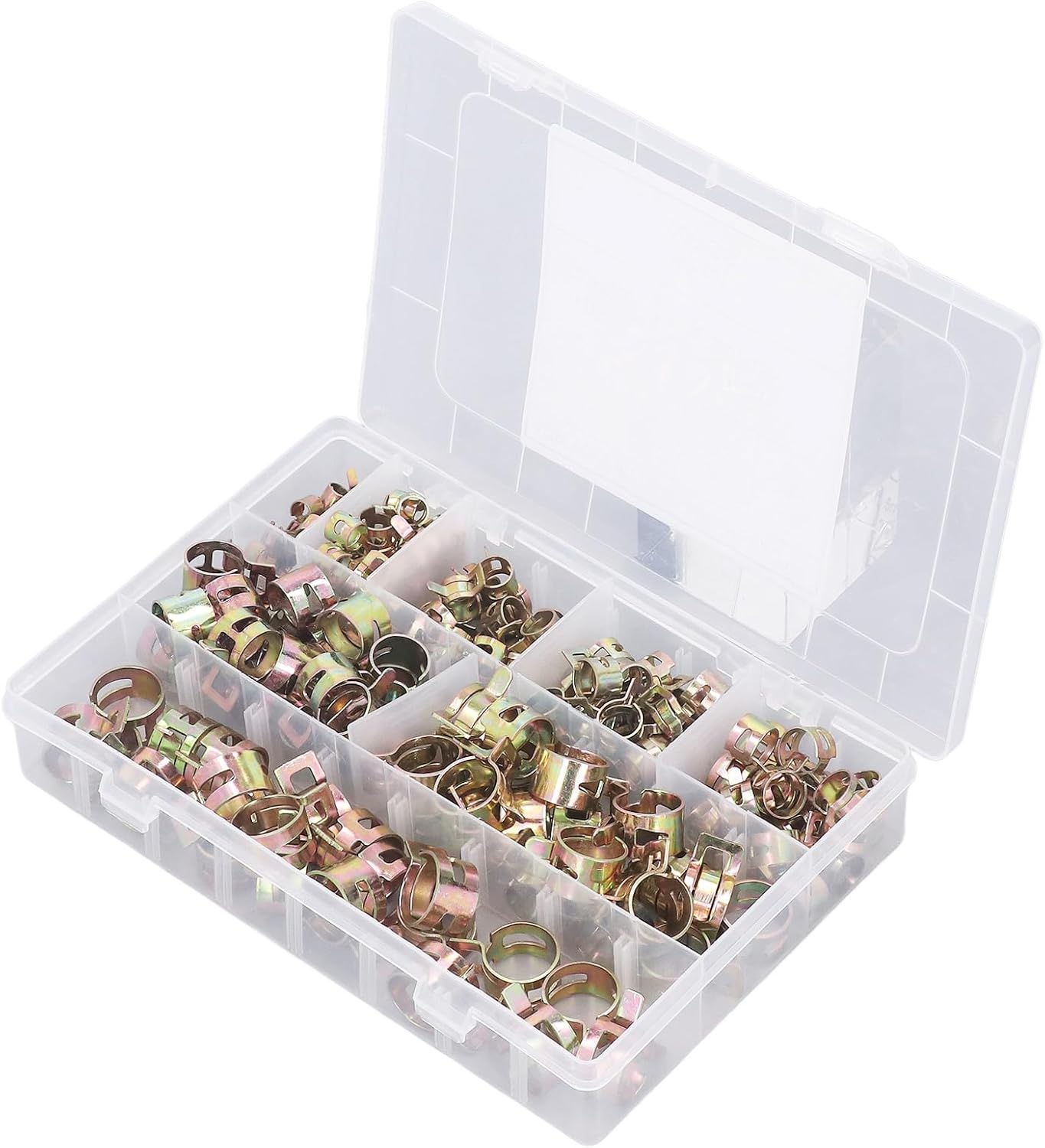 Spring Hose Clamp, 6‑17mm Spring Band Clip Portable 160Pcs Rustproof ...