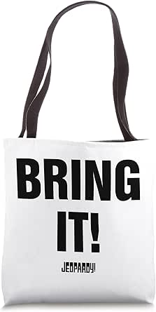 Amazon.com: Jeopardy! Bring it Black Tote Bag : Clothing, Shoes & Jewelry