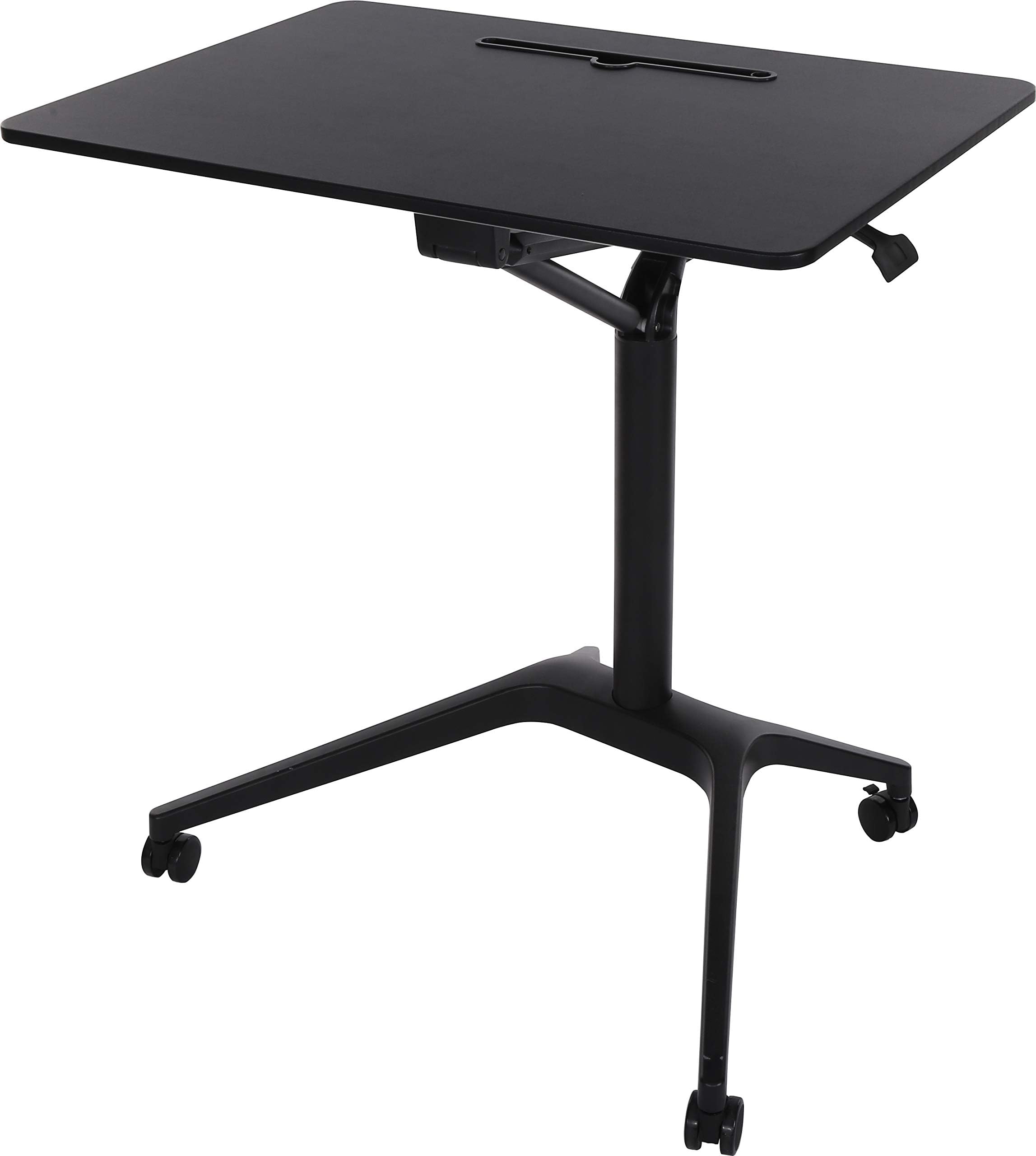 Amazon.com: Mind Reader Mobile Sitting, Standing Desk, Rolling ...