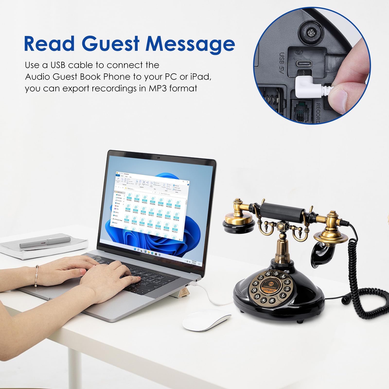 Snapklik.com : Audio Guest Book Wedding Phone Audio GuestBook Phone ...