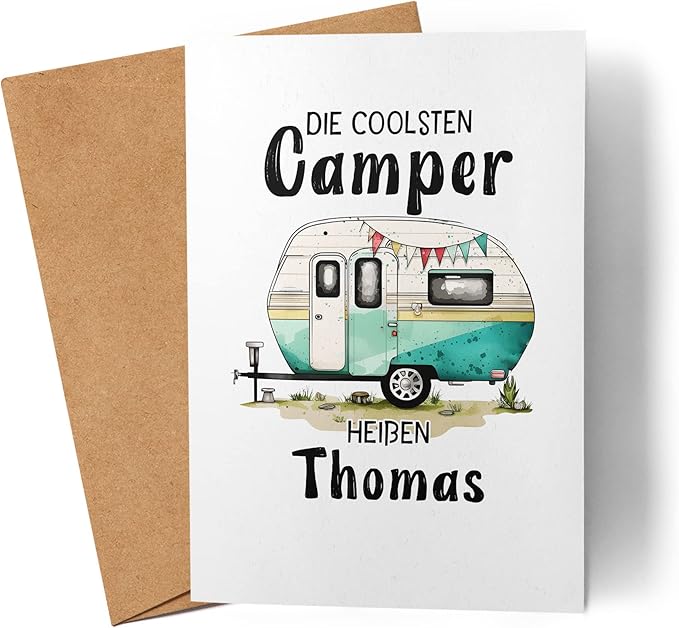 Kiddle-Design Die coolsten Camper heißen Karte personalisiert mit ...