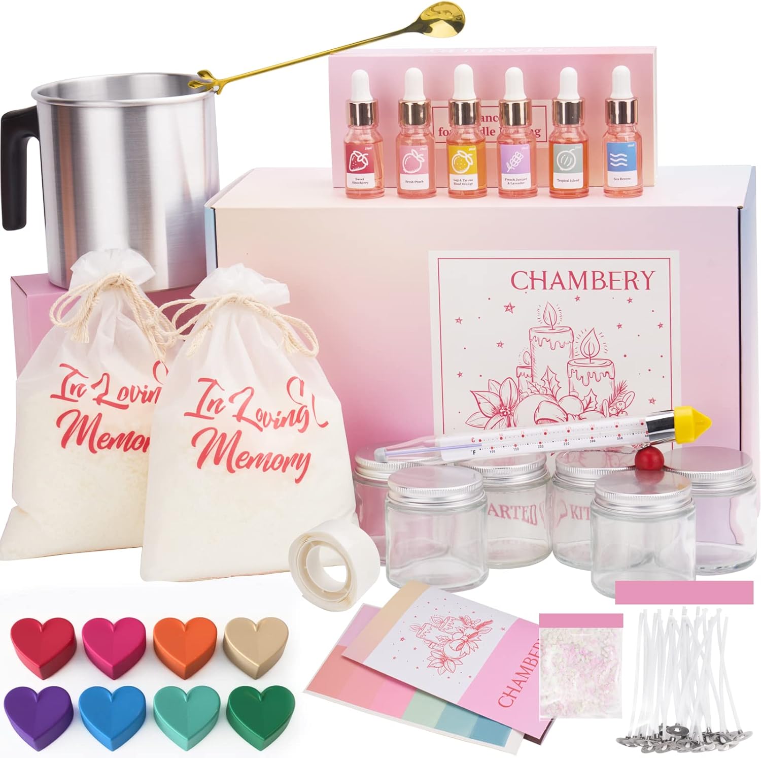 Amazon.com: CHAMBERY Candle Making Kit, 87 Piece Full Candle Making Kit ...