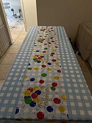 Amazon.com: Red 6 Pack Premium Disposable Plastic Table Runner 14 x 108 ...