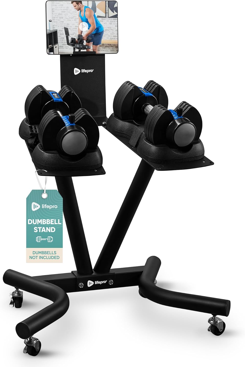 Lifepro Adjustable Dumbbell Stand for Dumbbells Set -Dumbbell Rack for ...