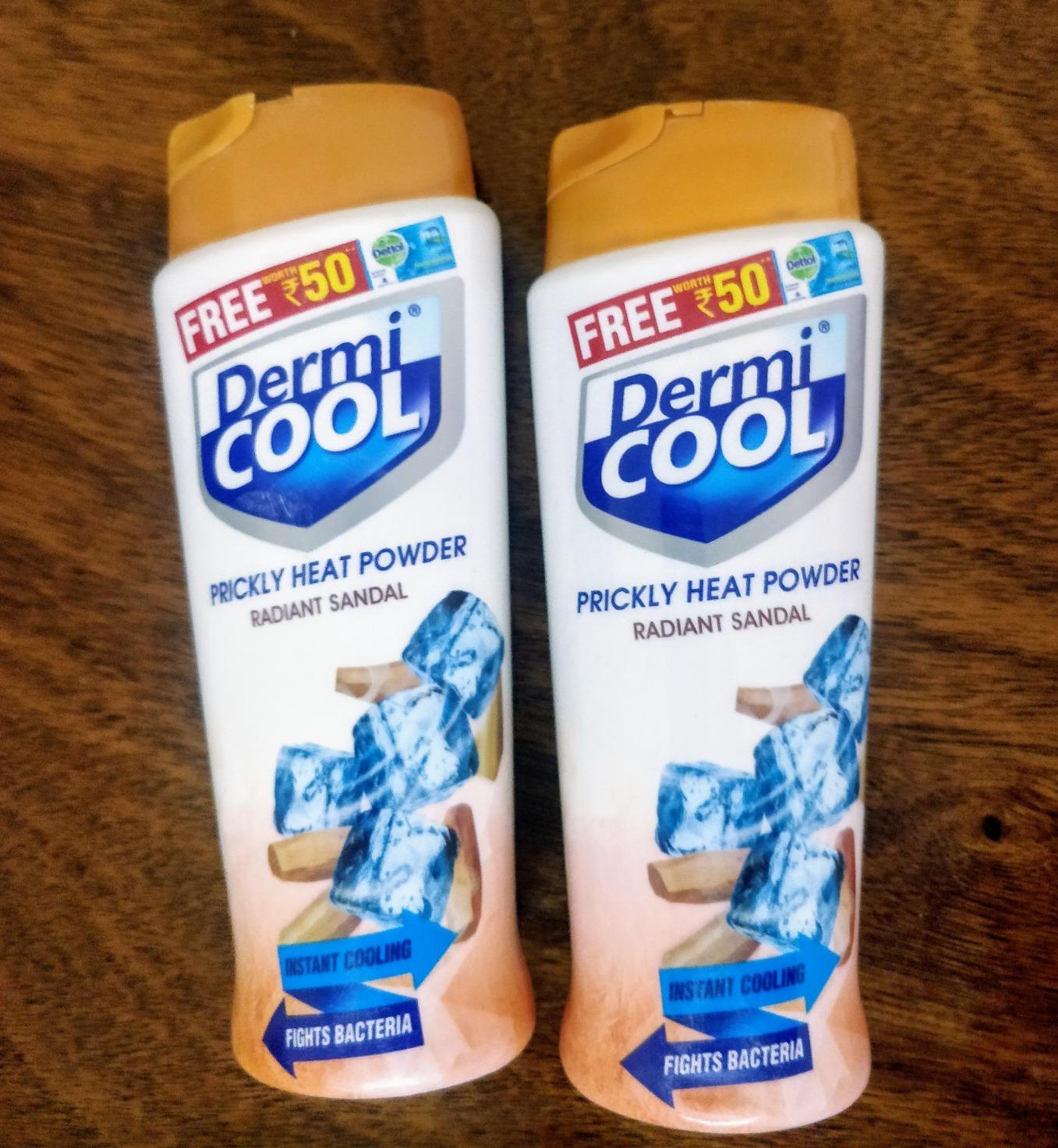 Buy Dermicool Prickly Heat Powder, Sandal - 150g Each (Pack Of 2 ...