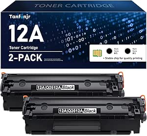 Amazon.com: 12A Toner Cartridge | 2-Pack with Chip Toner | Q2612A Black ...
