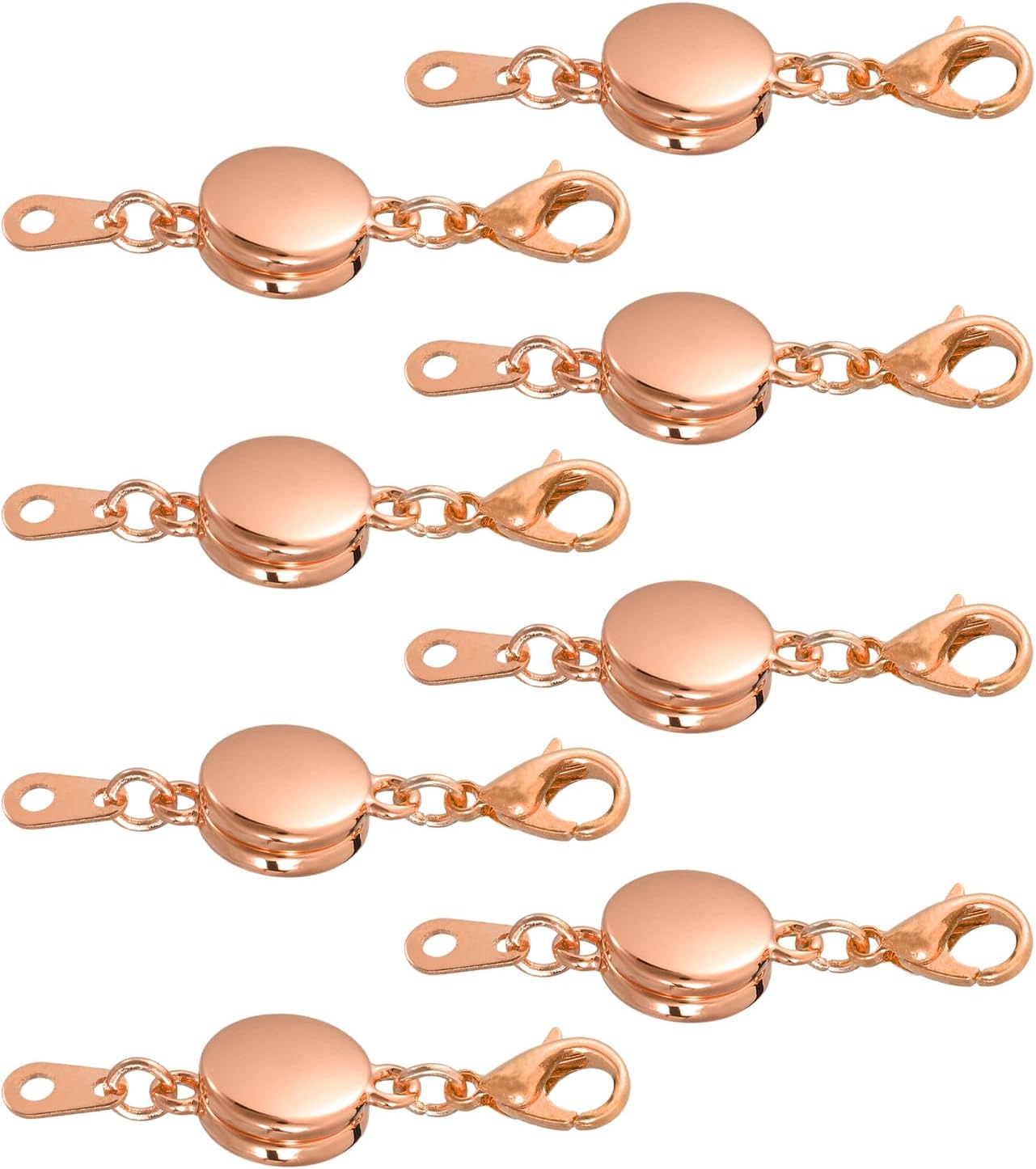 Amazon.com: uxcell 8Pcs Jewelry Clasps, Oblate Clasps Locking Closures ...