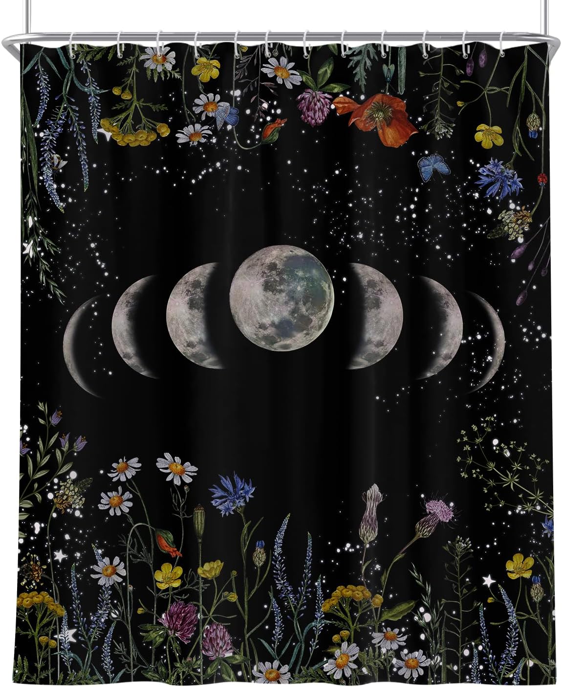 Amazon.com: EOVDSFW Moon Witchy Shower Curtain for Bathroom Set ...