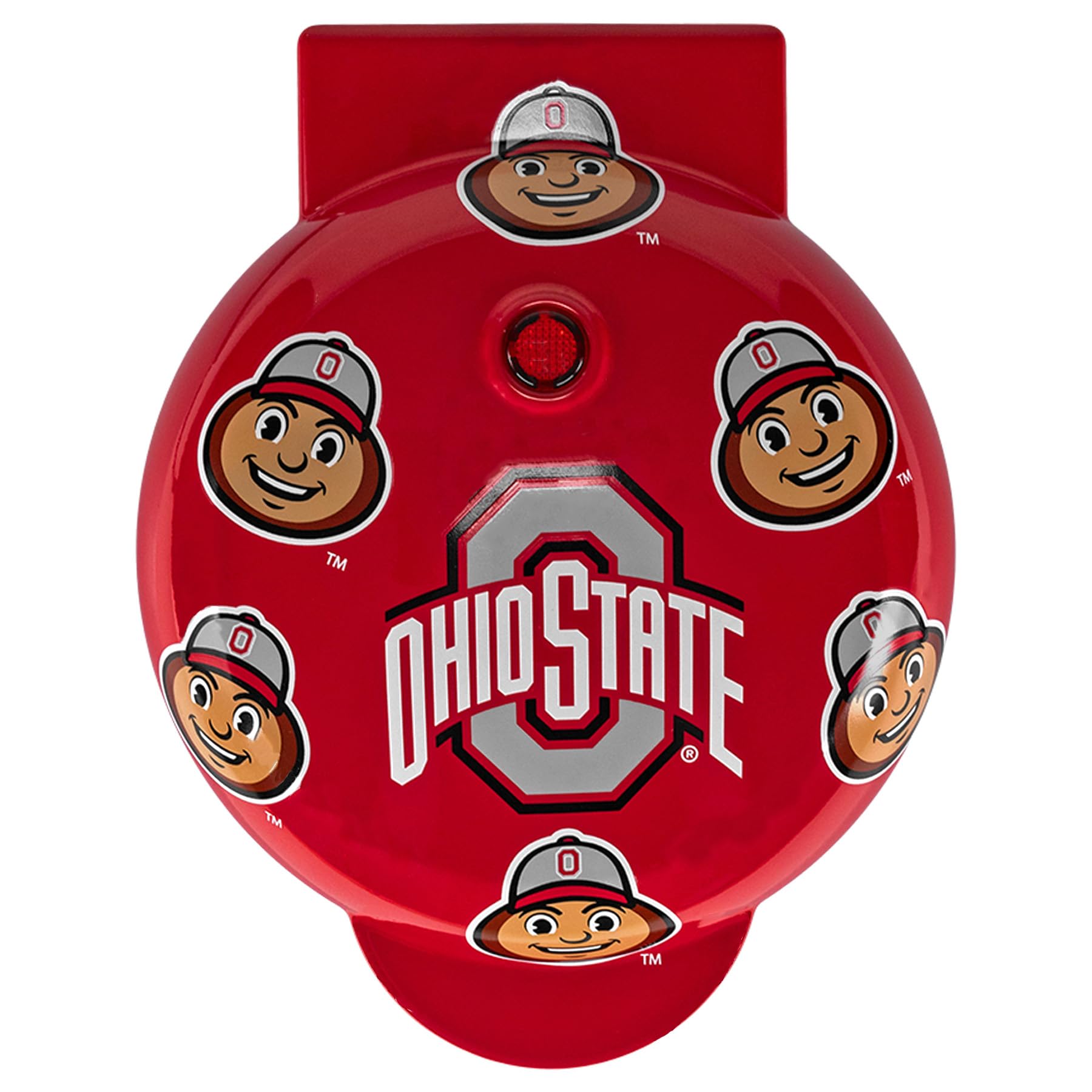 Amazon.com: Uncanny Brands Ohio State Buckeyes Brutus Buckeye Mini Waffle Maker - Cook With Your ...