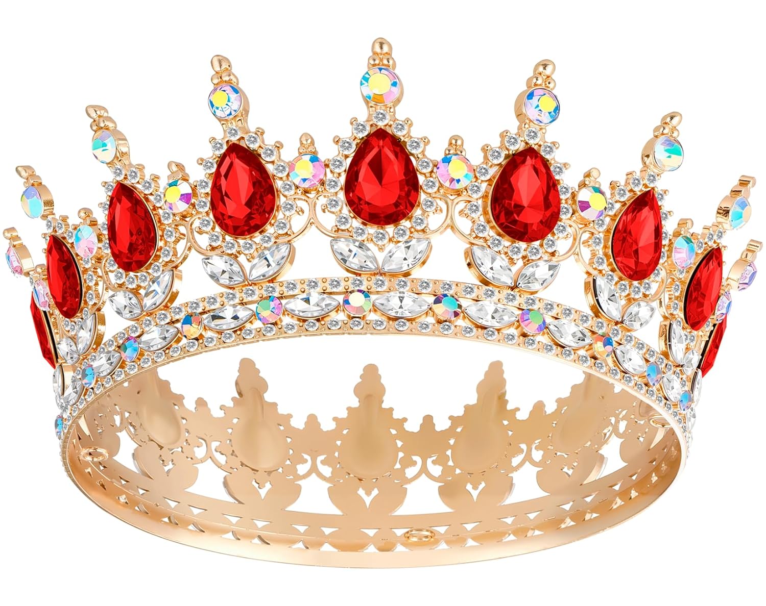 Amazon.com: Papoopy Corona para mujer, tiara de corona de reina para ...