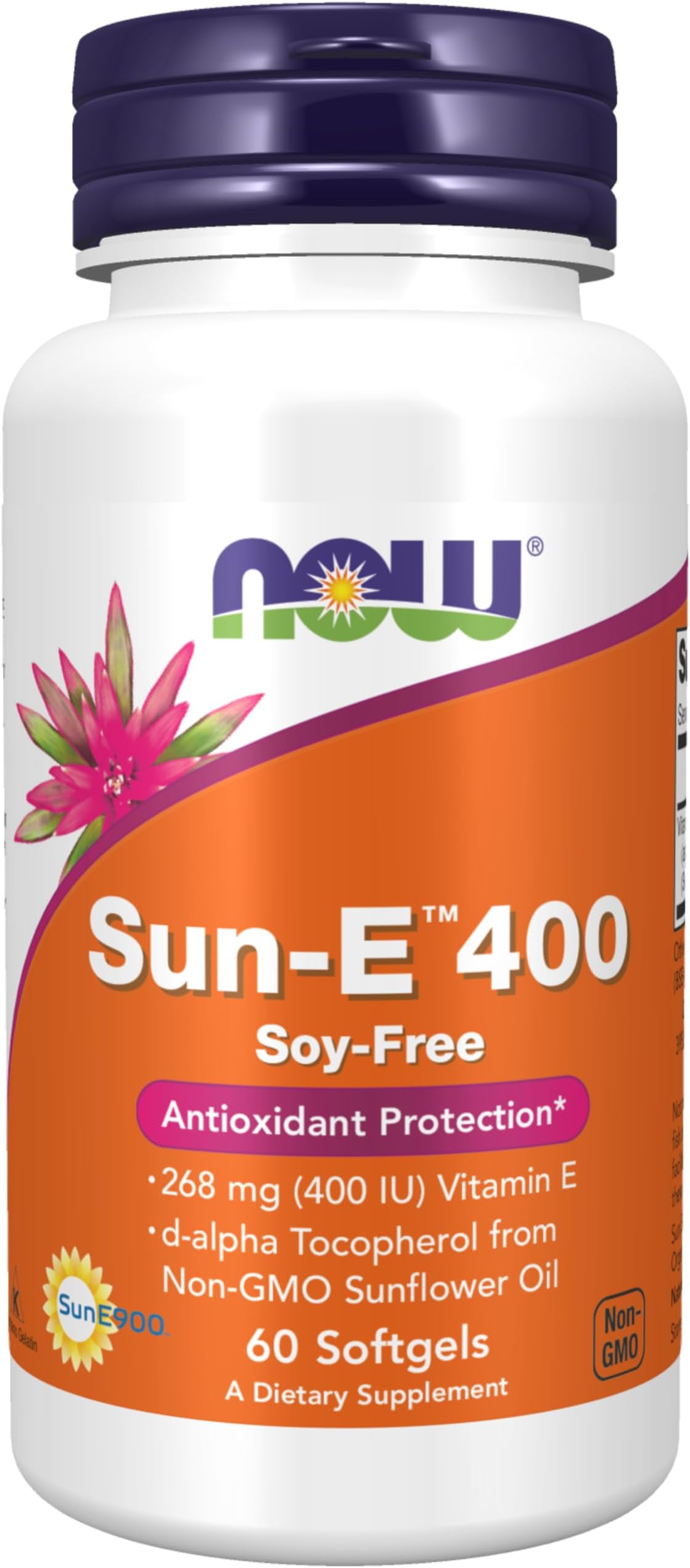 Amazon.com: NOW Supplements, Sun-E™ 400 IU with d-alpha Tocopherol from ...