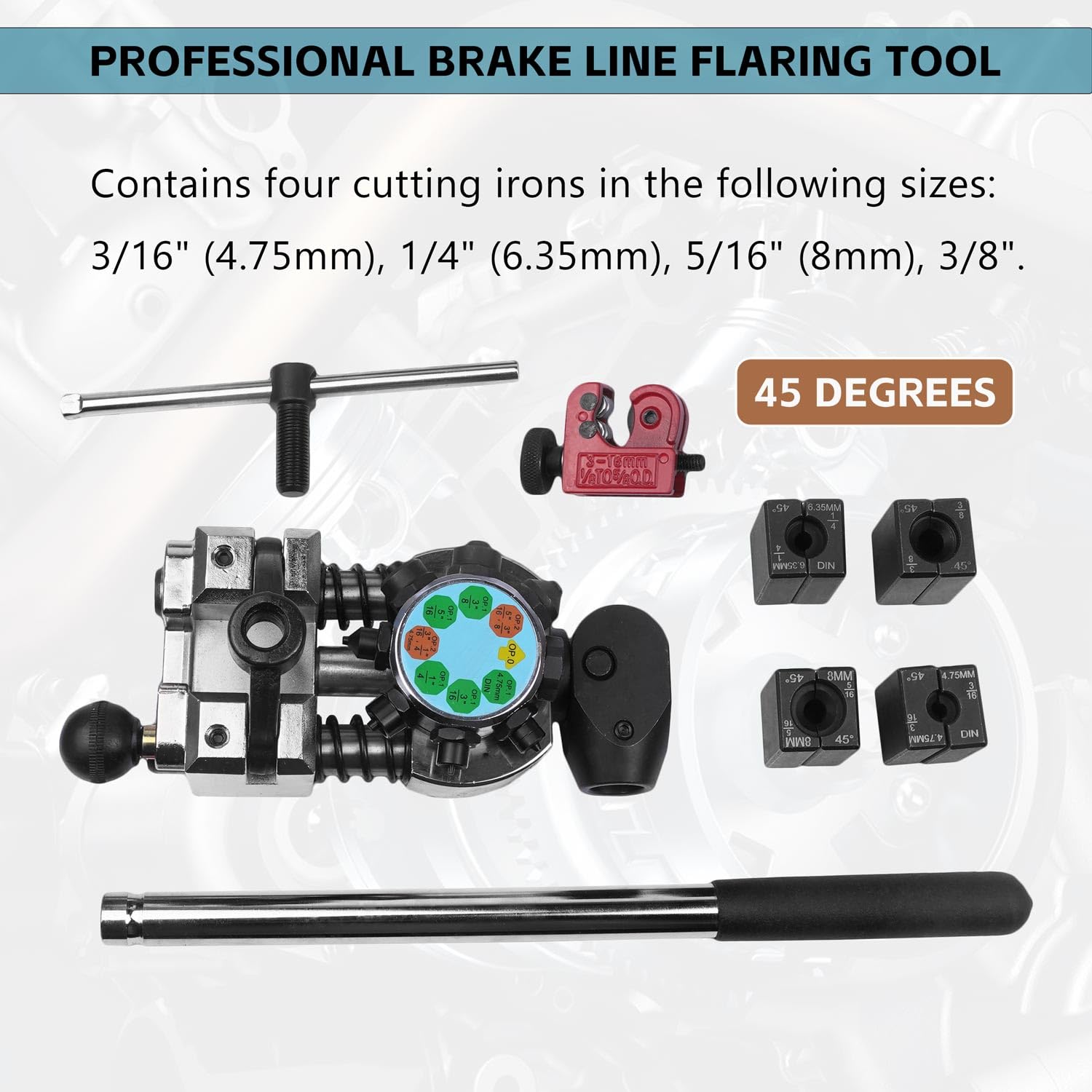 Snapklik.com : GIMYUAN 45 Degree Professional Brake Line Flaring Tool ...