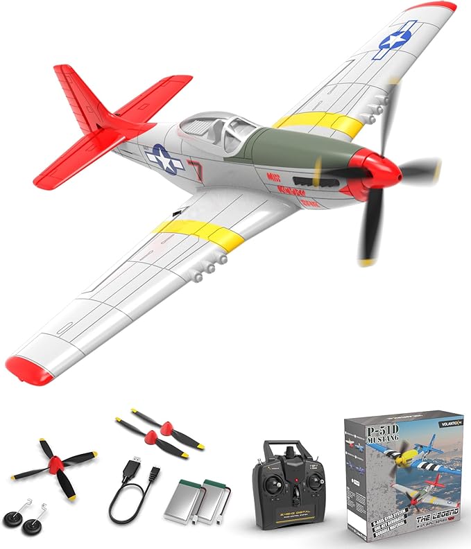 Amazon.com: VOLANTEXRC RC Plane, 4 Channel Remote Control Airplane ...