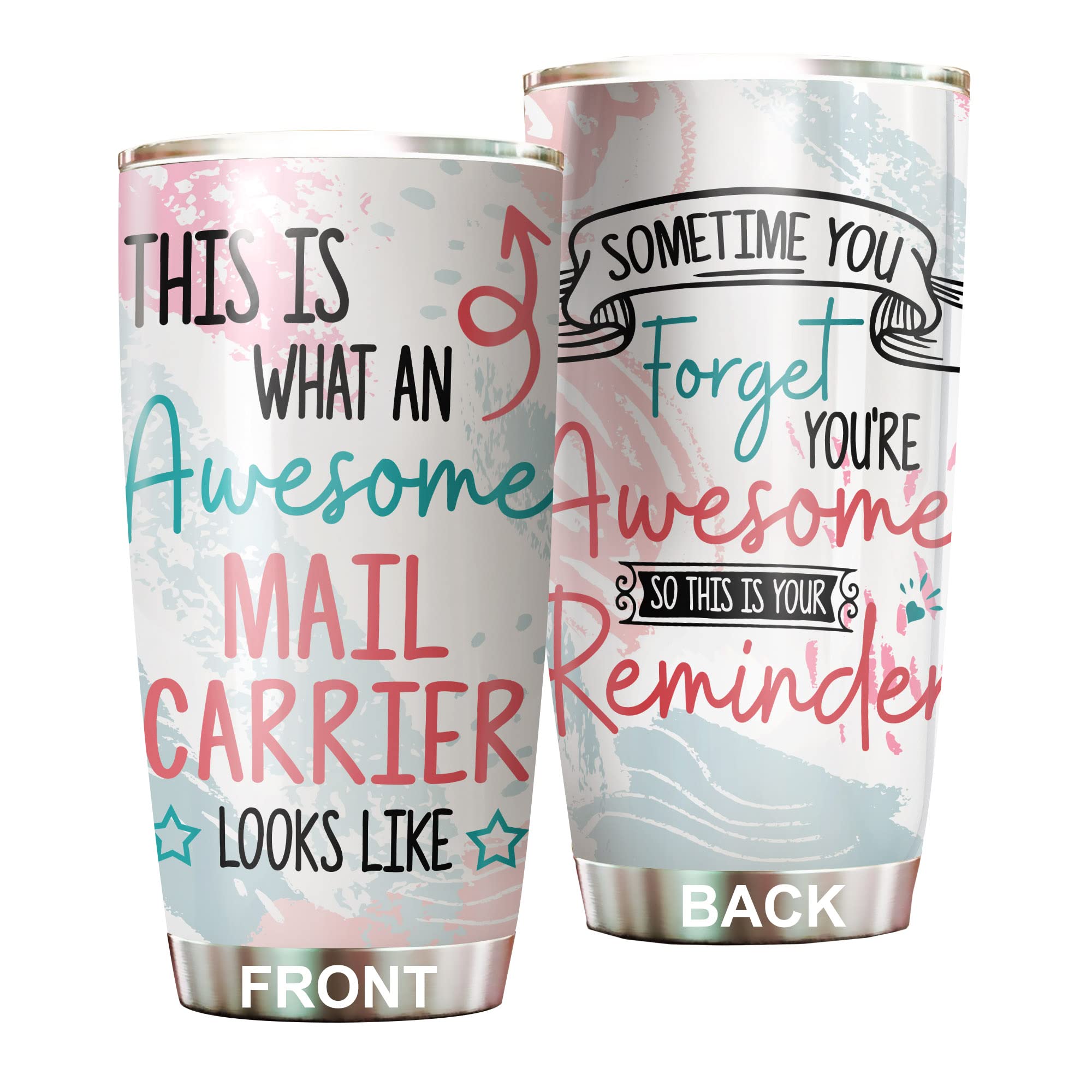 Amazon.com | MEDROC Mail Carrier Tumbler Stainless Steel 20oz, Funny ...