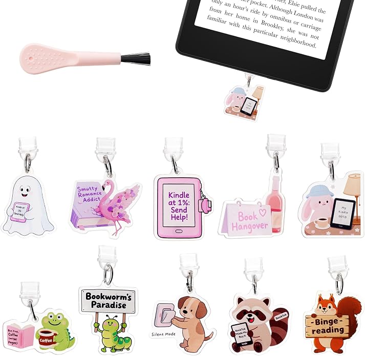 Amazon.com: SUMANTECK 10PCS Dust Plug Charm Type C for Kindle E Reader ...