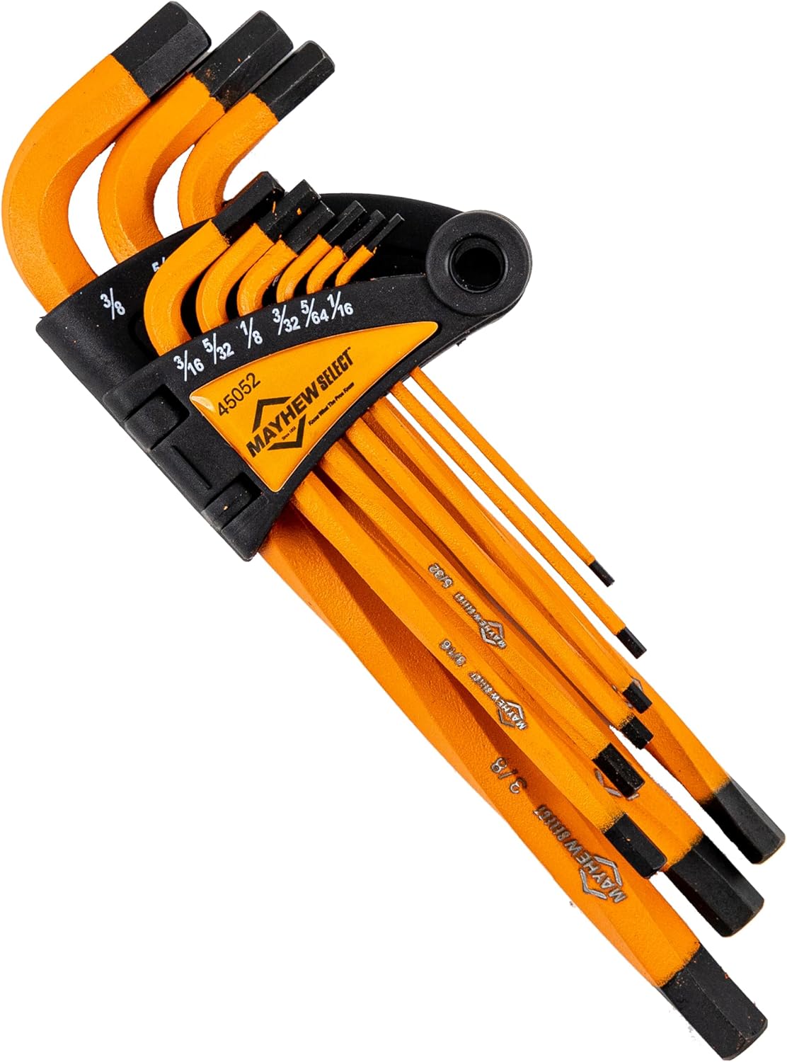Mayhew Select 45052 SAE Twisted Hex Key Set, 9-Piece - Hand Tool Sets ...