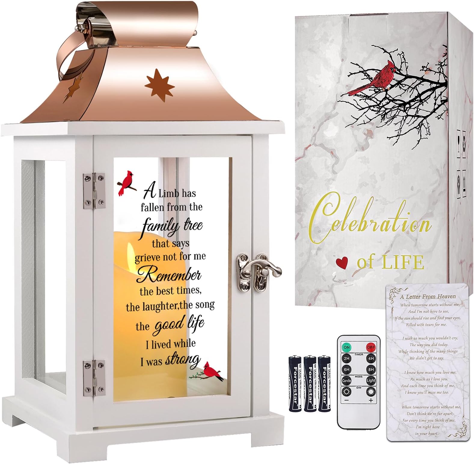Amazon.com: Memorial Lantern, Sympathy Gifts for Loss of Mom/Dad/Loved ...