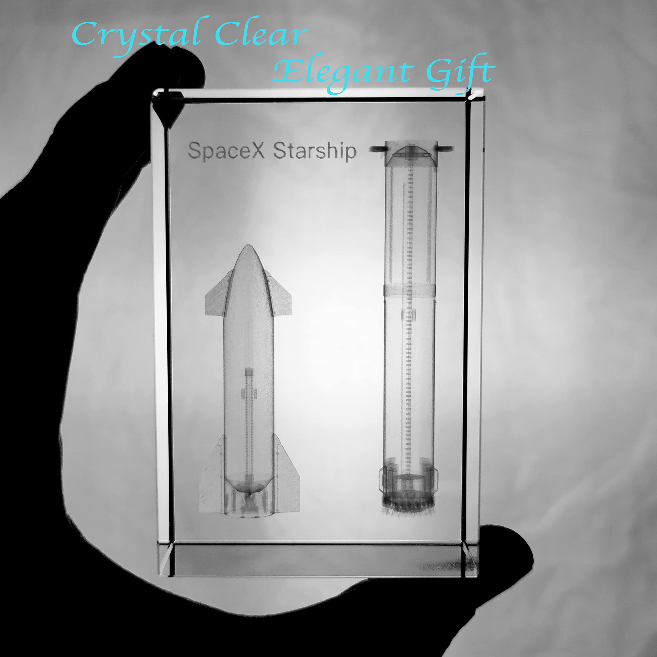 Snapklik.com : SpaceX Starship 3D Model - Starship Crystal Model SpaceX ...
