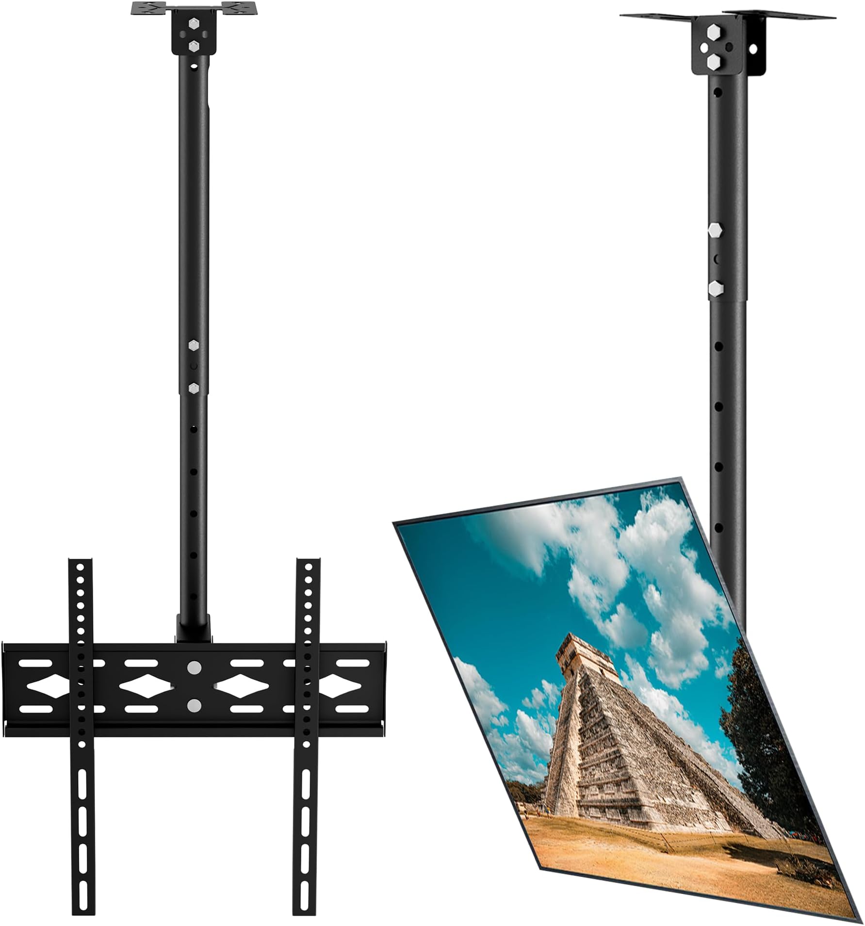 MORNWELL Soporte de TV Techo,Soporte Ajustable de TV/Monitor de ...