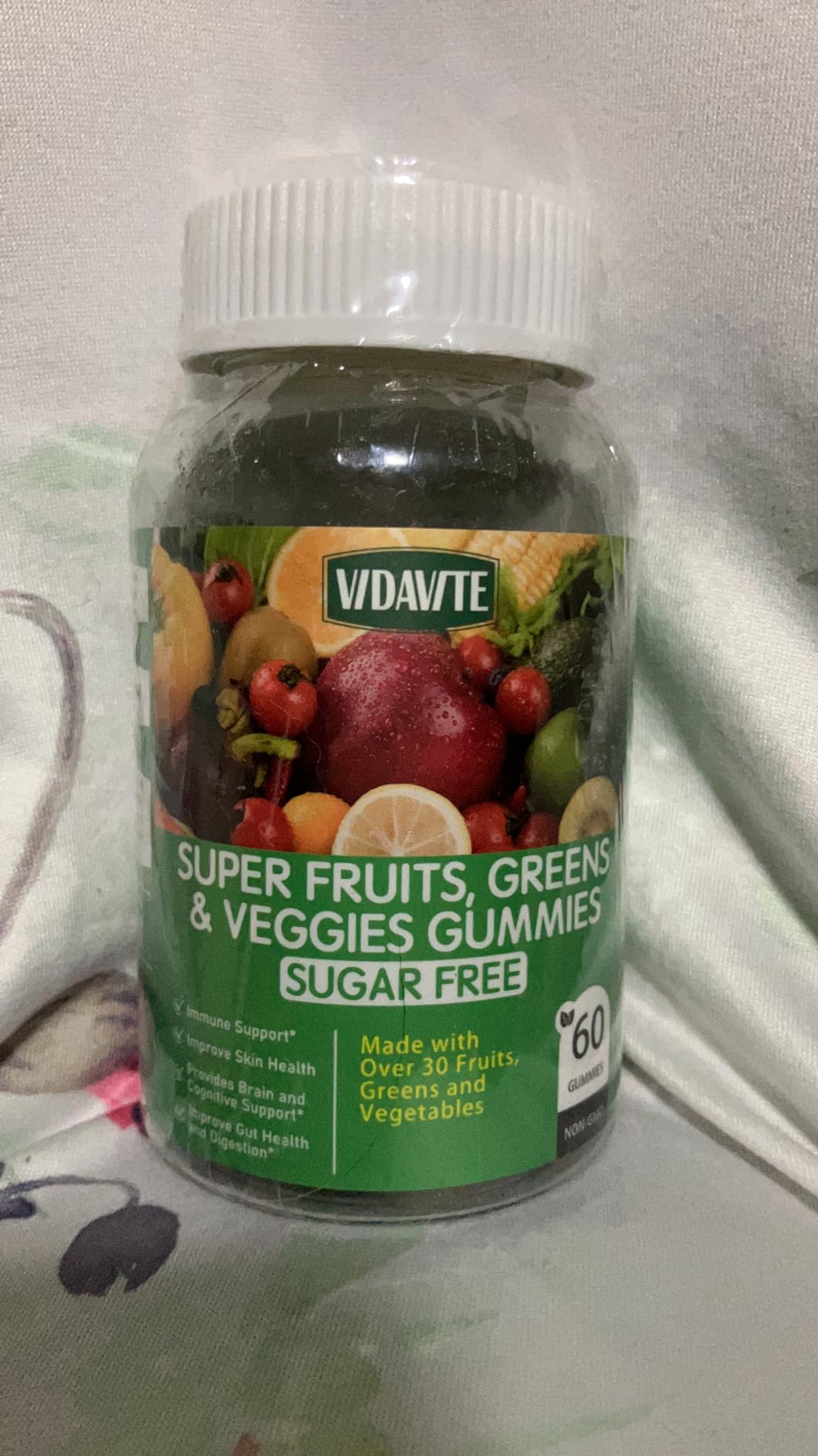 Amazon.com: VIDAVITE Sugar-Free Fruit and Veggie Gummies — 35+ Greens ...