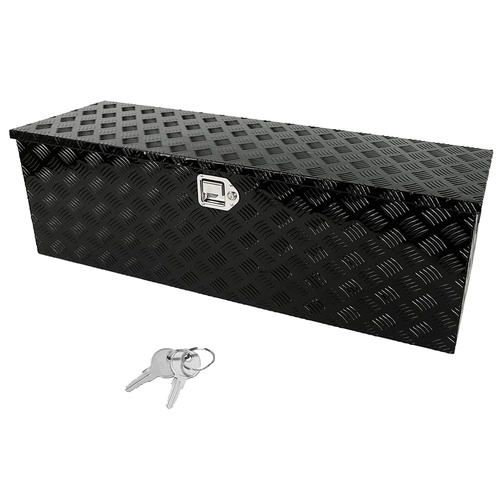 Buy EASYBERG48 Inch Black Amulinum Tool Box for Pickup Truck Bed RV ...