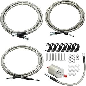 Amazon.com: 819-840 Stainless Steel Braided Fuel Line Fit for 1999-2003 Chevy Silverado 1500 ...