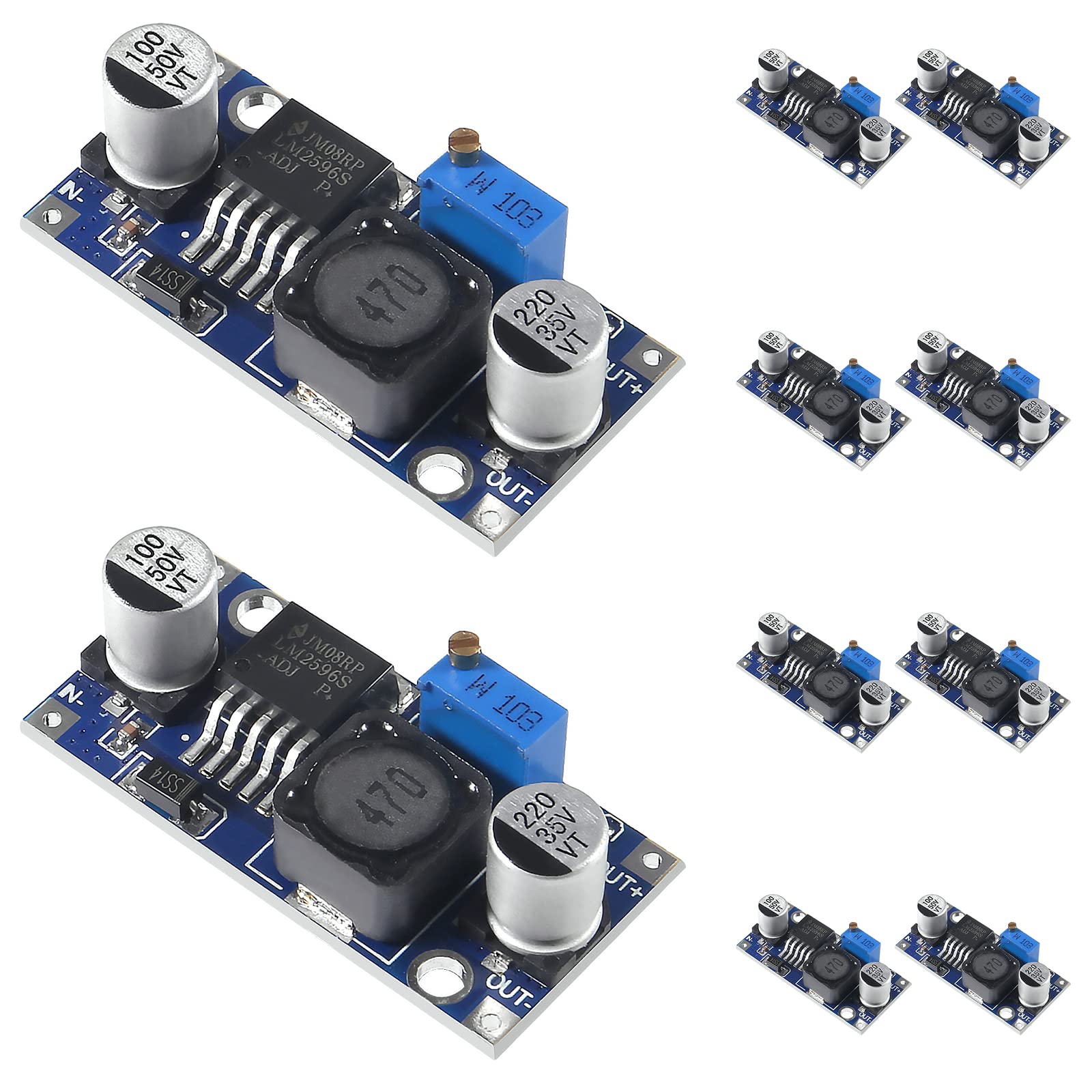 Buy Shuian 10pcs LM2596 DC to DC Buck Converter LM2596 Step-Down ...