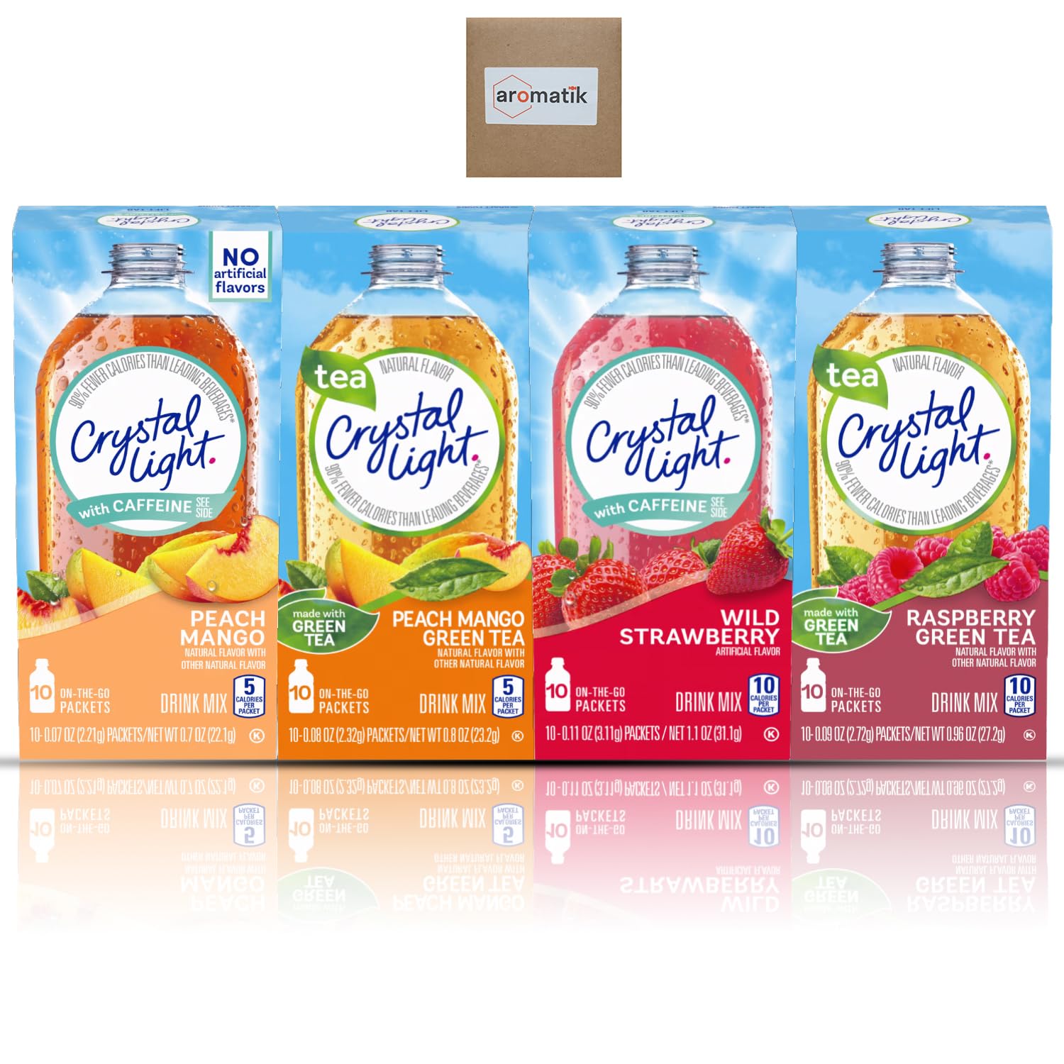 Amazon.com : Crystal Light On-The-Go Drink Mix Variety Pack - 10 ...