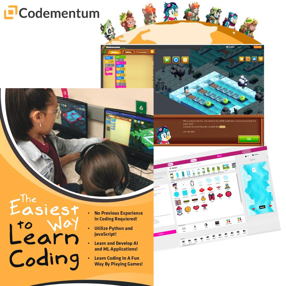 Amazon.com: Learn Coding for Kids & Beginners - Block Coding Games, Learn JavaScript & Python ...