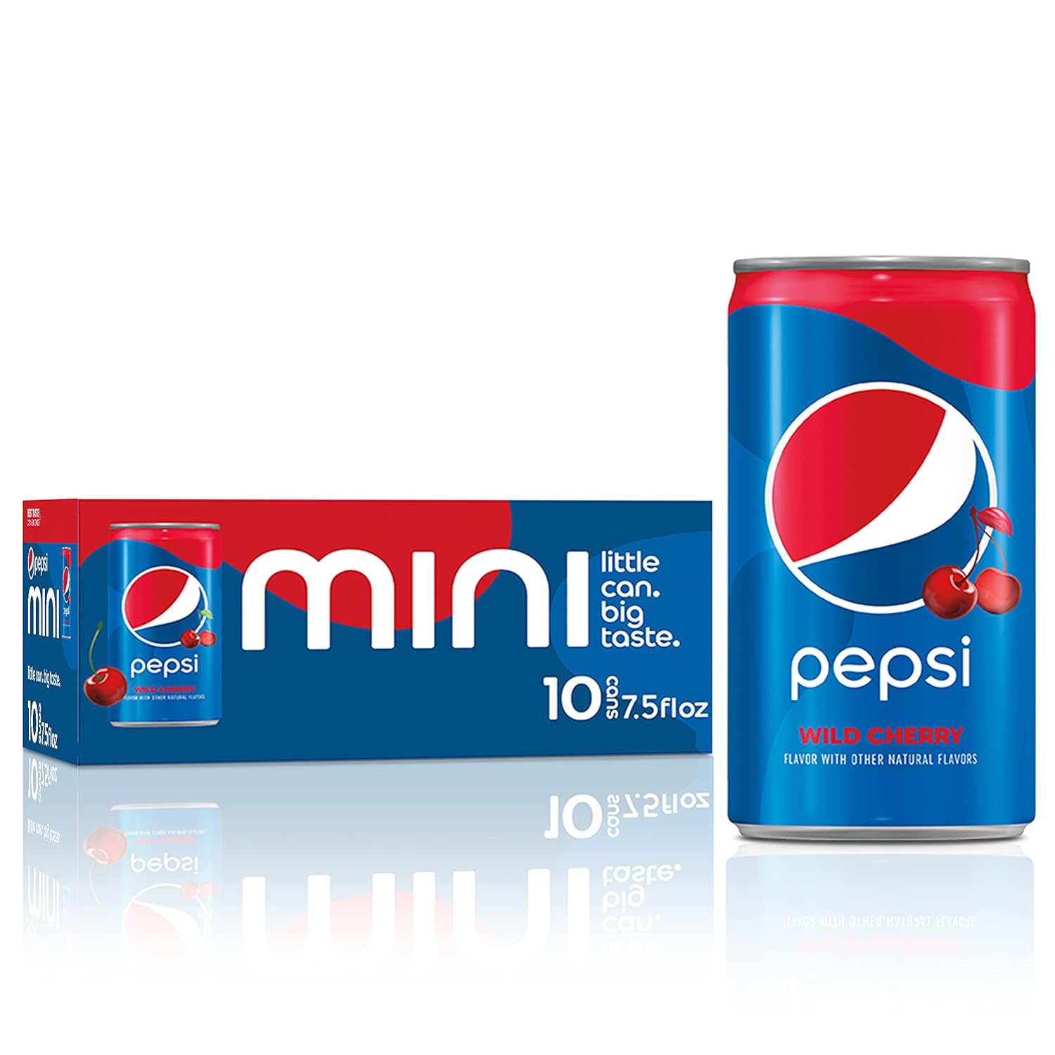 Pepsi Wild Cherry Mini latas, 7.5 onzas, paquete de 10 – Yaxa Colombia
