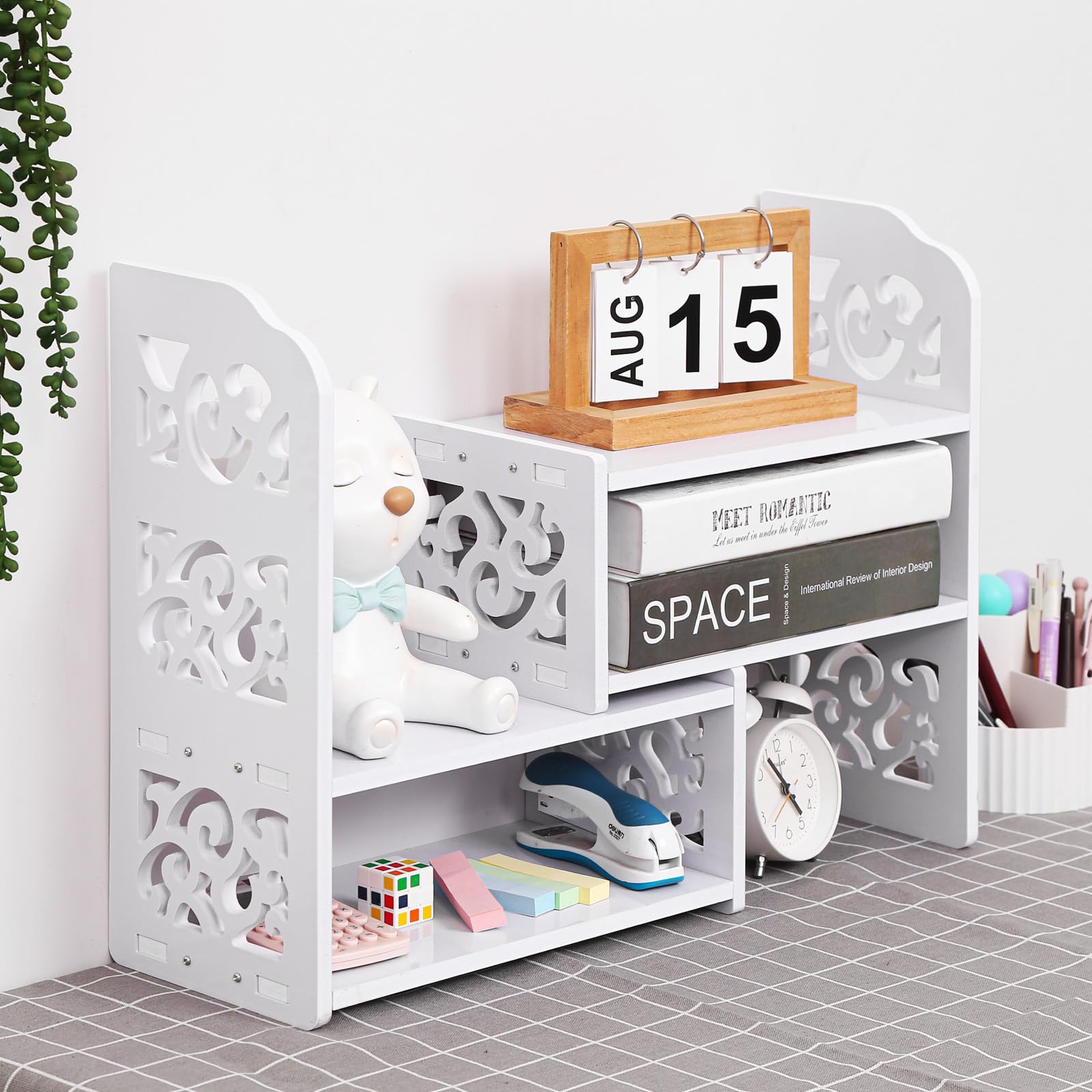 Amazon.com: YGYQZ Upgraded Office Desk Shelf Organizer - Desktop ...