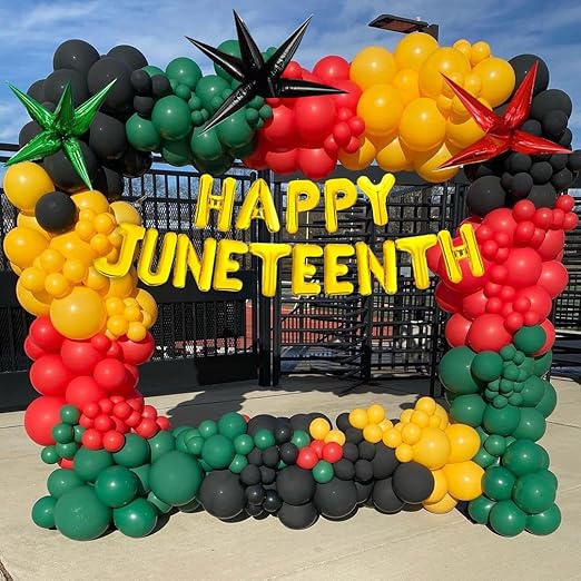 Amazon.com: Juneteenth Party Decorations - Happy Juneteenth Balloons ...