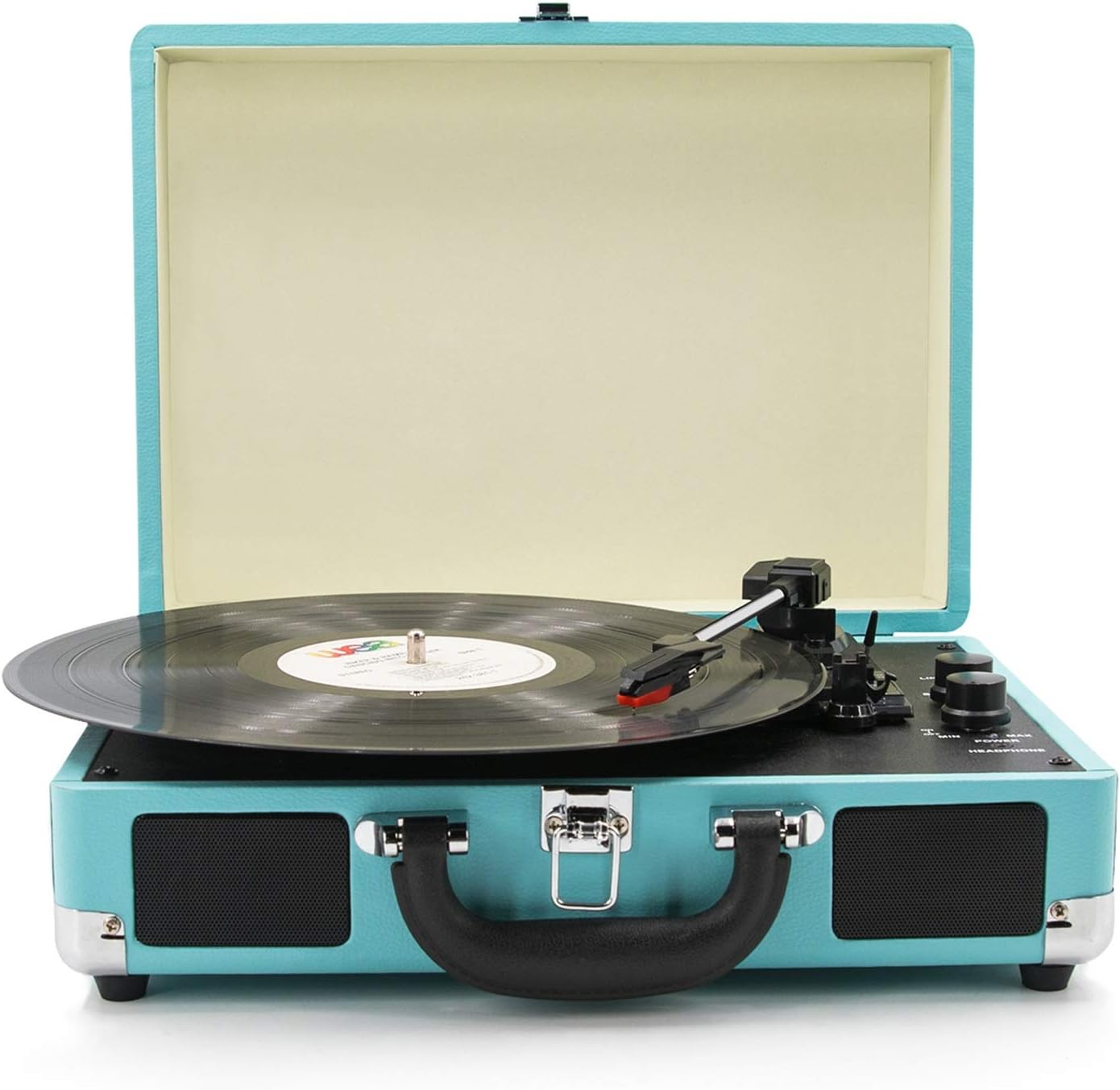 Amazon.com: Generic Portable Turntable with Stereo Speakers,Supports ...