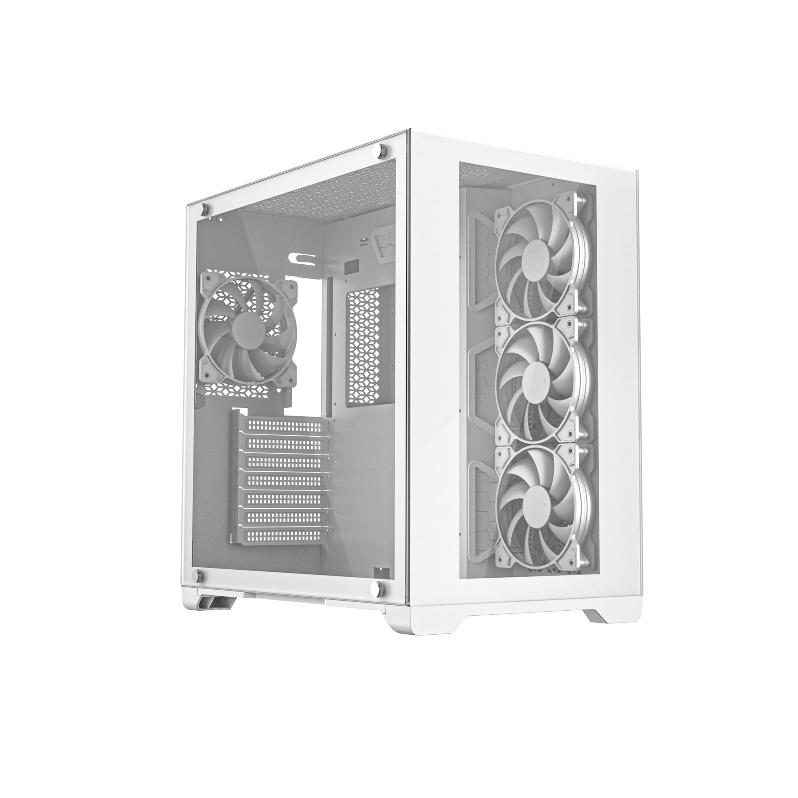 Buy iONZ KZ-Z - PC Gaming Case, ATX Mid Tower - Dual Chamber | Front I ...