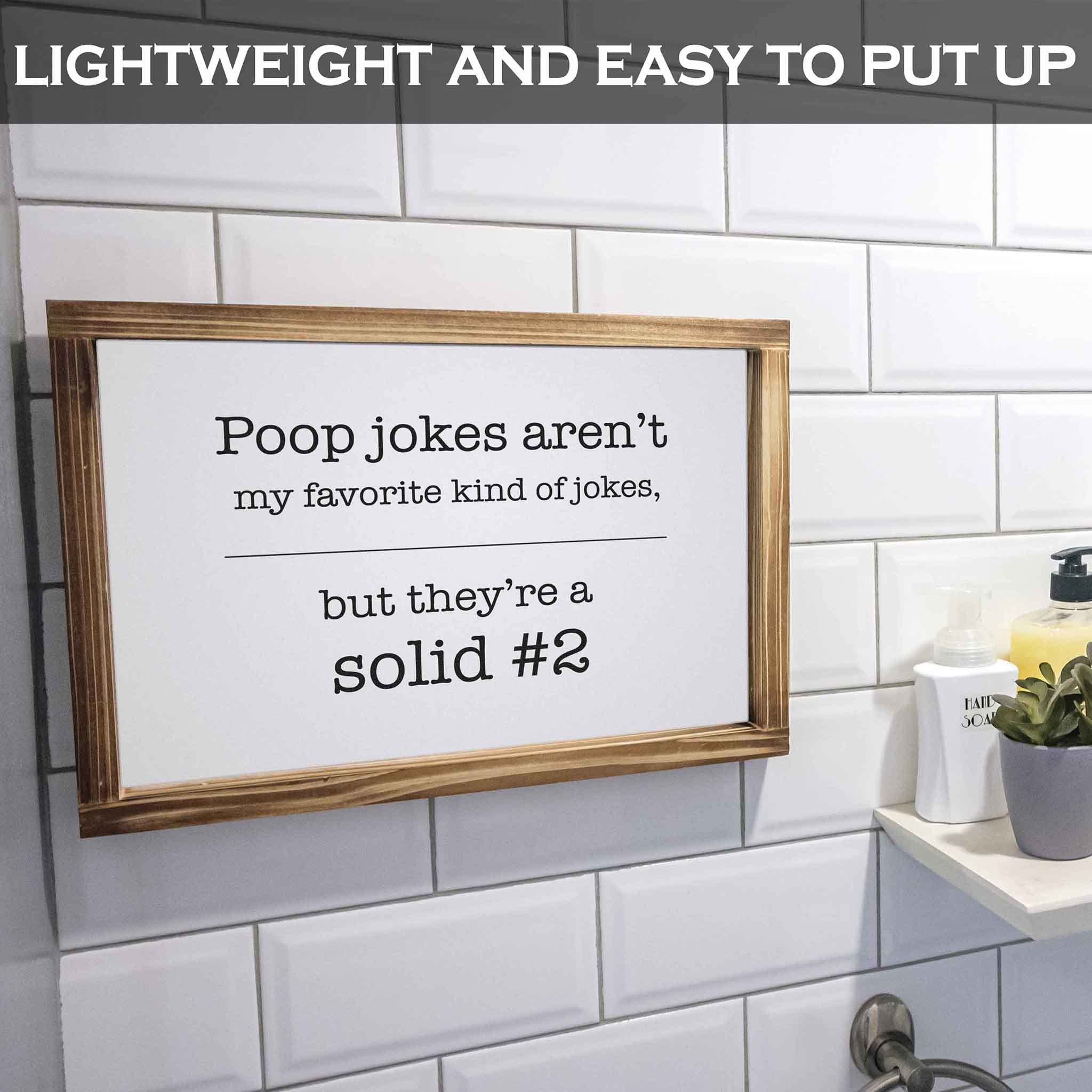 Snapklik.com : Poop Joke Sign 11x16 Inch, Poop Wall Bathroom Sign ...