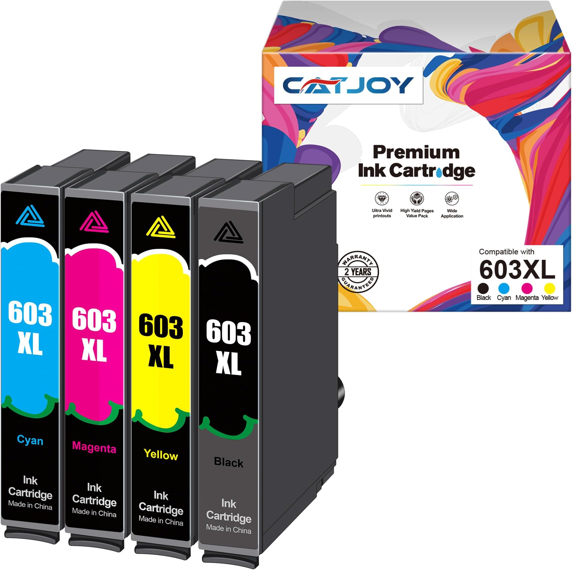 CATJOY 603XL Ink Cartridges Multipack Replacement for Epson 603 XL for ...