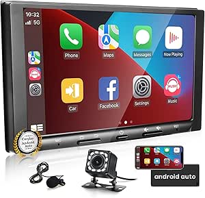 Wireless Apple Carplay Double Din Car Stereo Android 2 Din 7 Inch Touch Screen Car Radio with ...