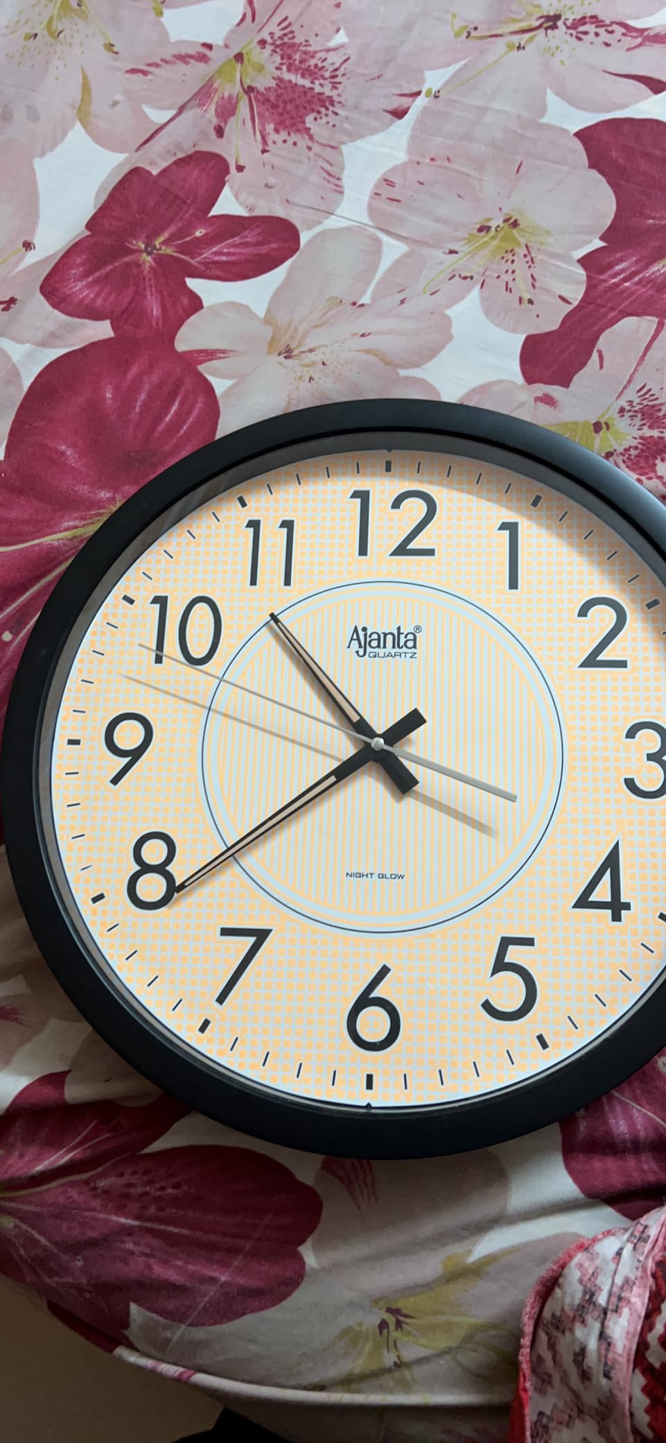Buy Ajanta Plastic Designer 14 Inches Radium Wall Clock for Bedroom ...