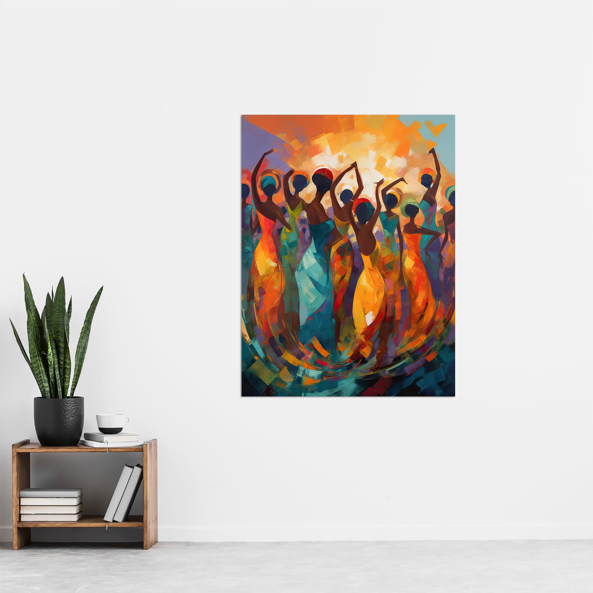 African Art Paintings Dancing