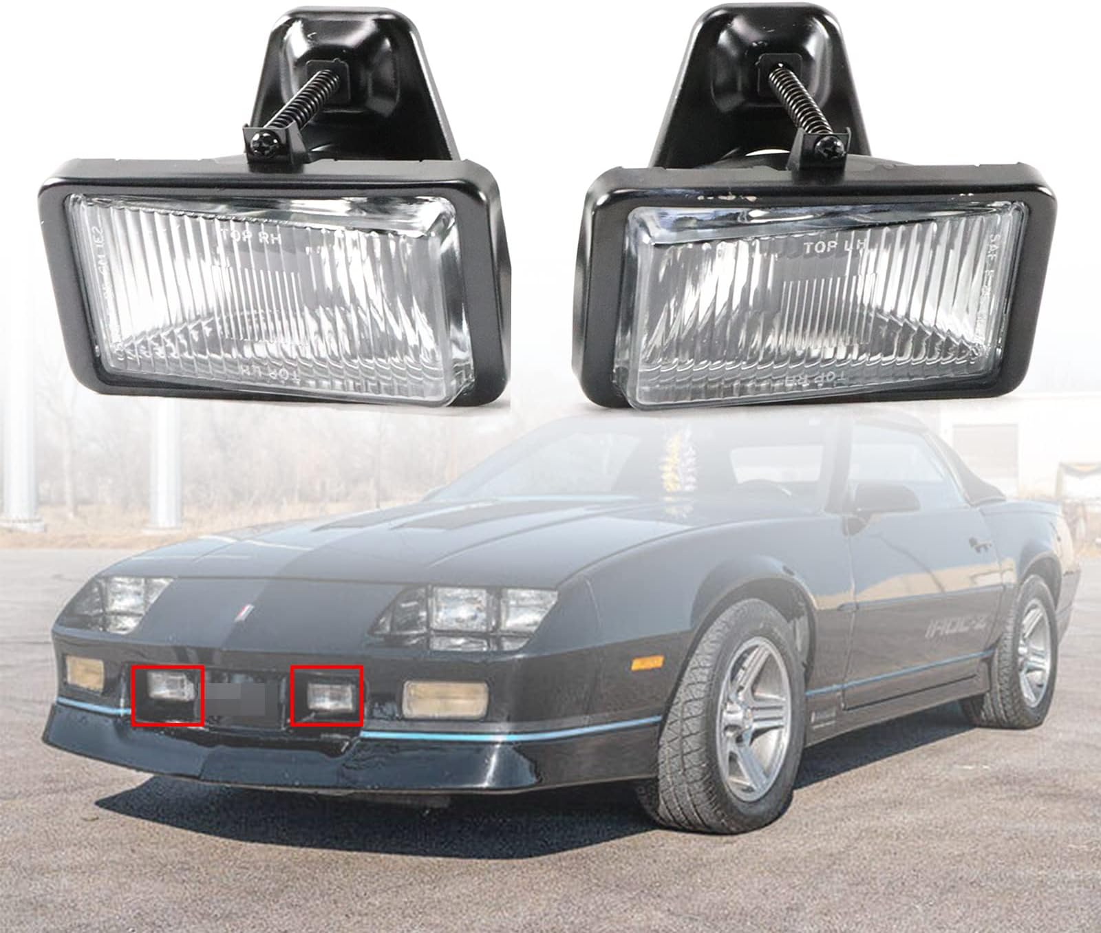 Amazon.com: LOSTAR Pair(2) Fog Light Lamp For 1985-1992 Camaro IROC-Z ...