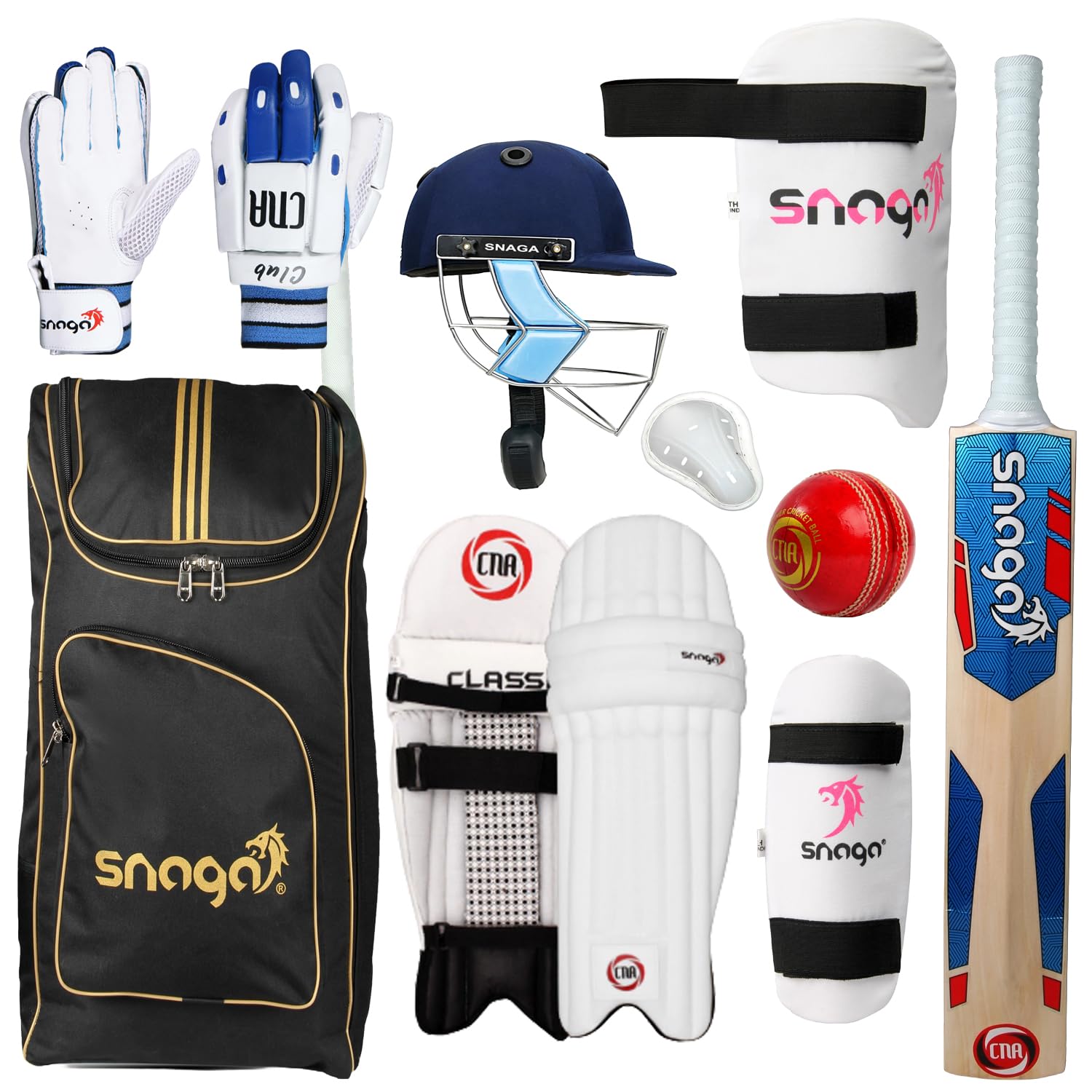 Snaga Champ Cricket Kit School Backpack for Small Boys and Girls ...