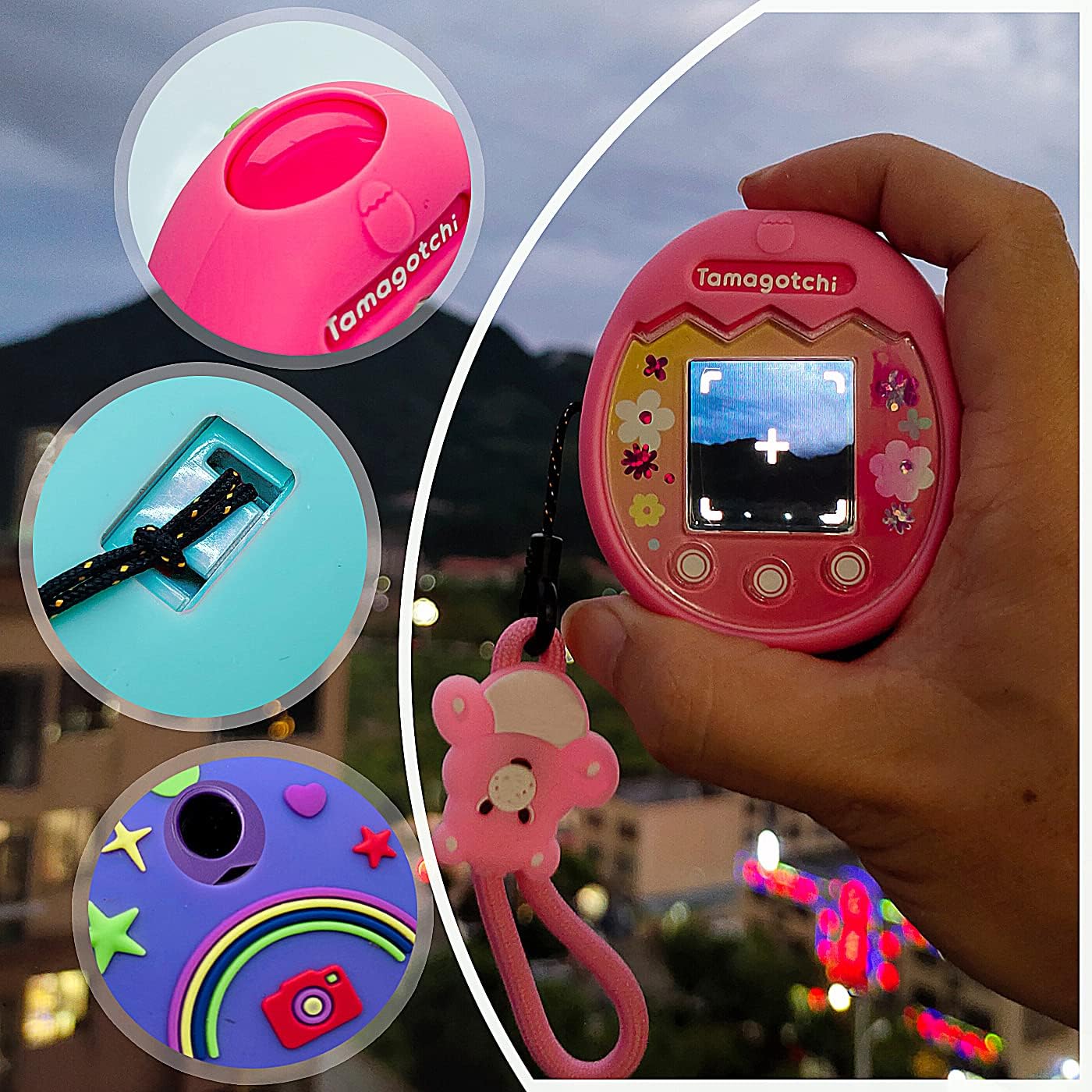 RAWECUD Silicone Cover Case for Tamagotchi Pix Interactive Virtual Pet ...