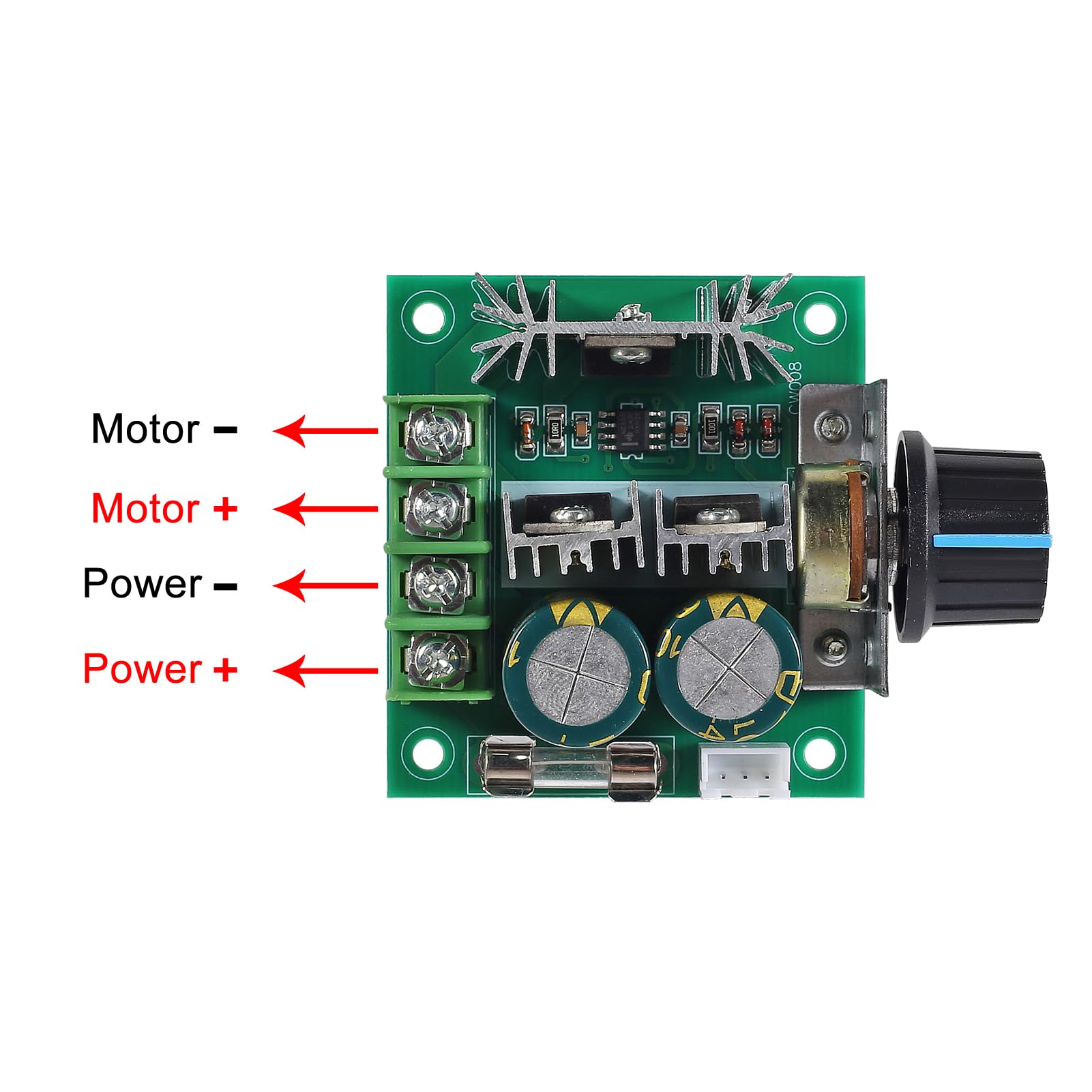 Snapklik.com : 2Pcs 12V-40V 10A DC Auto PWM Motor Speed Control Switch ...