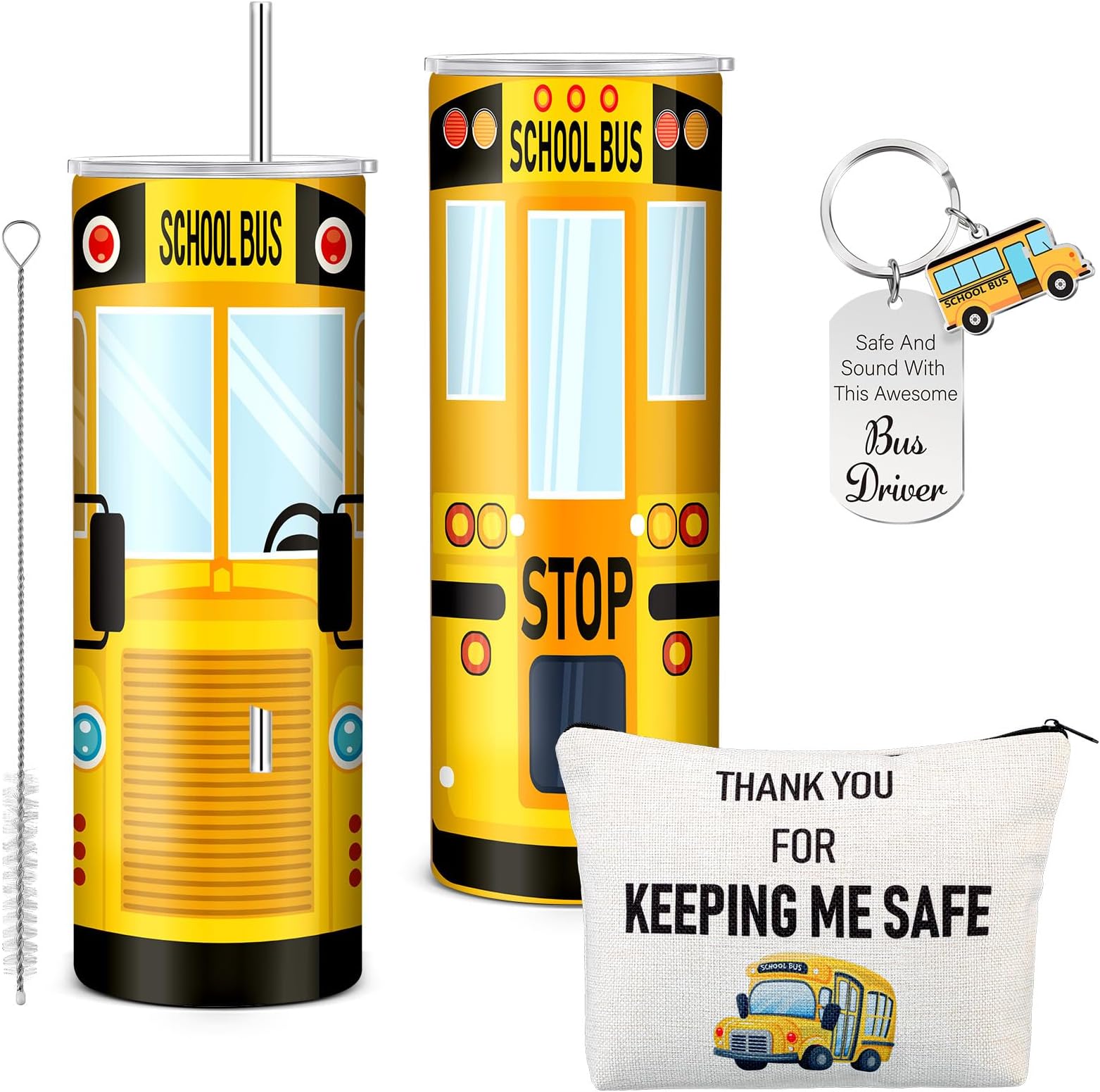 Amazon.com | Mifoci 10 Pcs Bus Driver Appreciation Gifts 12 oz ...