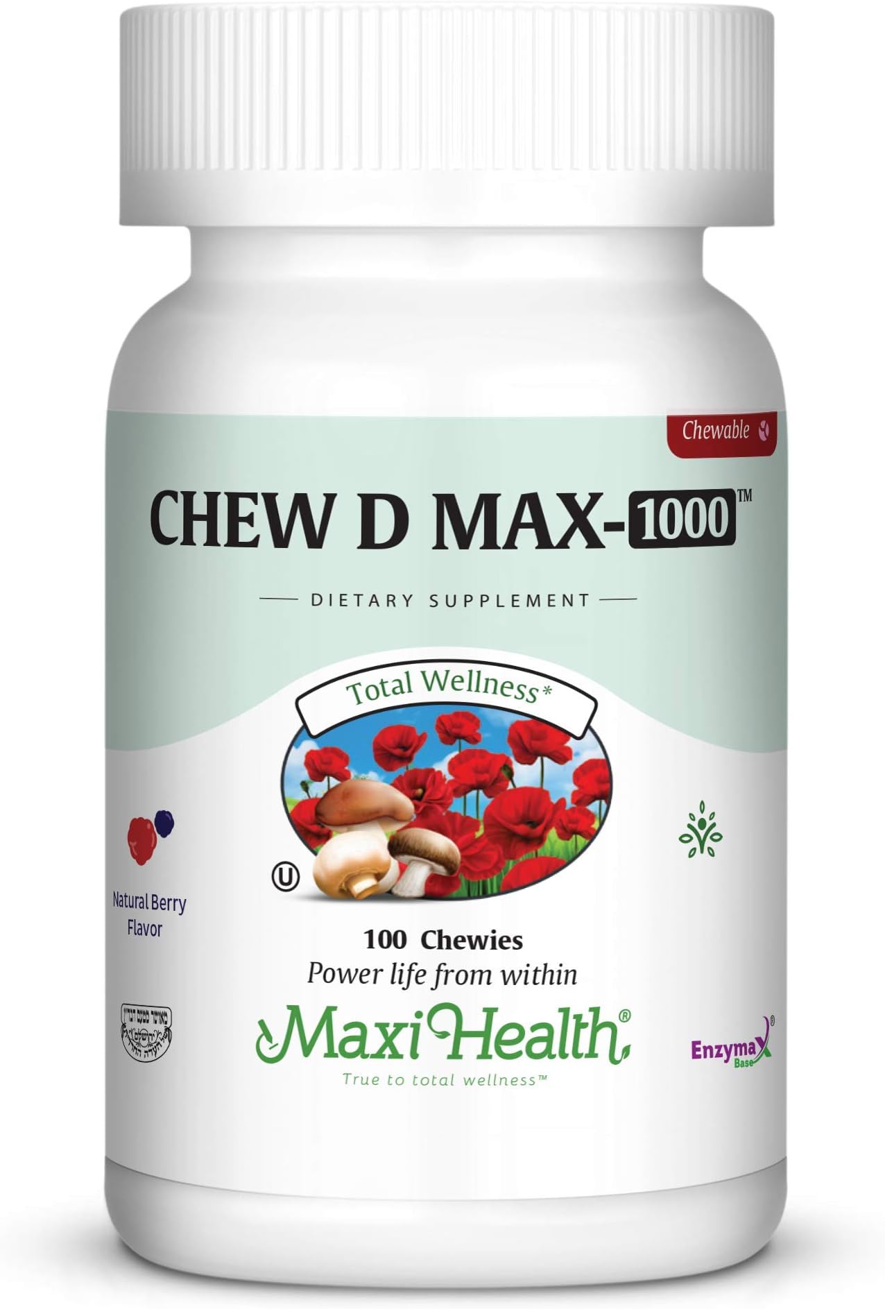 Amazon.com: Maxi Health Chewable Vitamin D 1,000 IU - Chew-D-Max ...