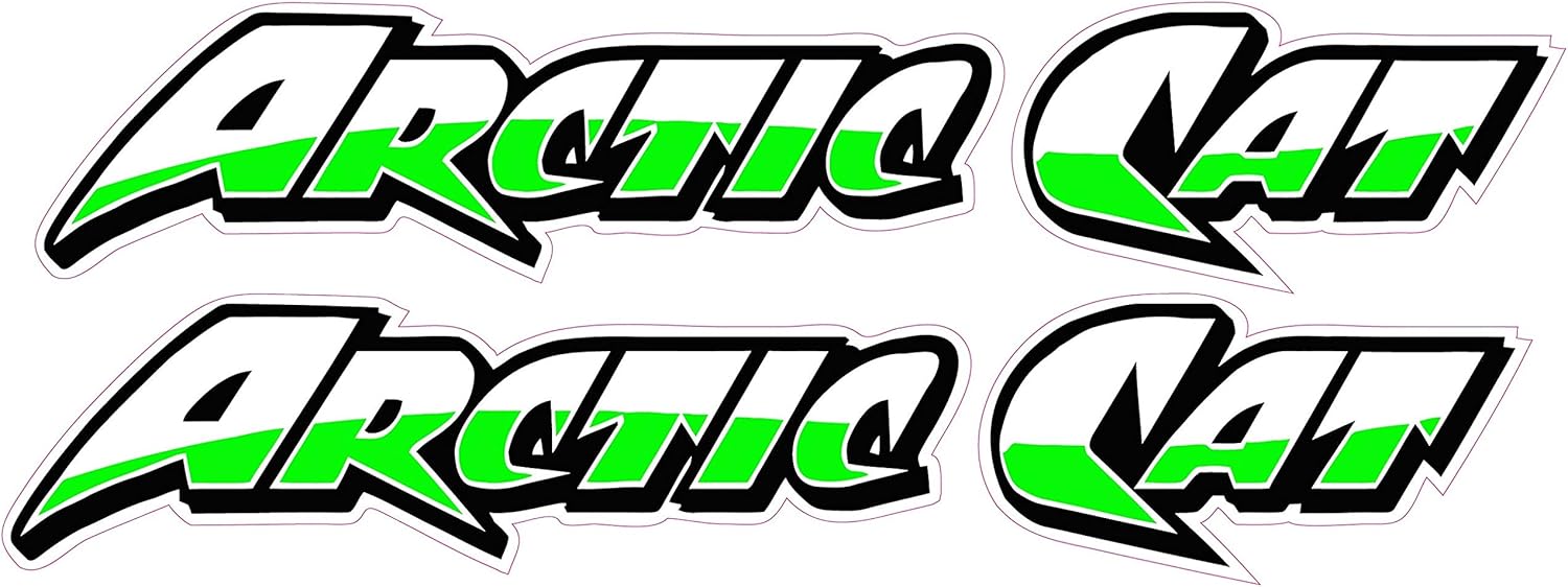 Amazon.com: Arctic Cat Version 5 Pair Printed 5 Inch Sticker Decal Die ...