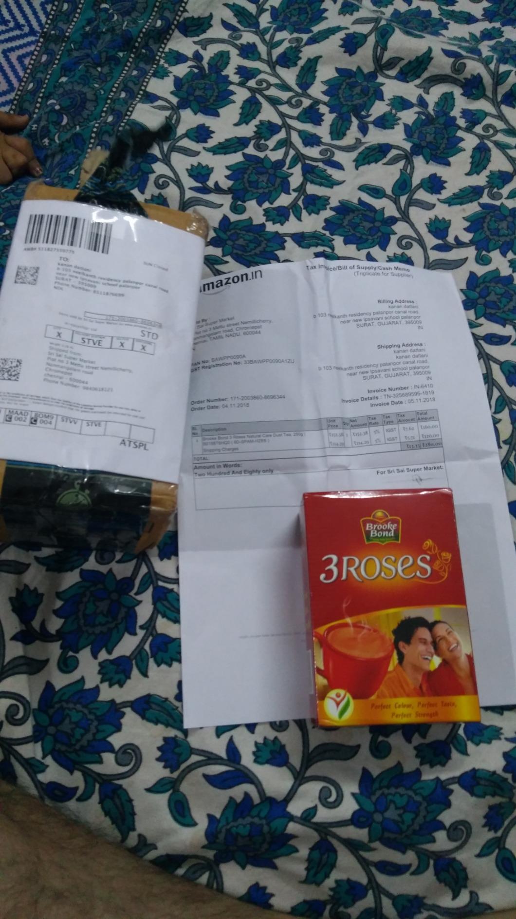 Brooke Bond 3 Roses Natural Care Tea 500 g : Amazon.in: Grocery ...