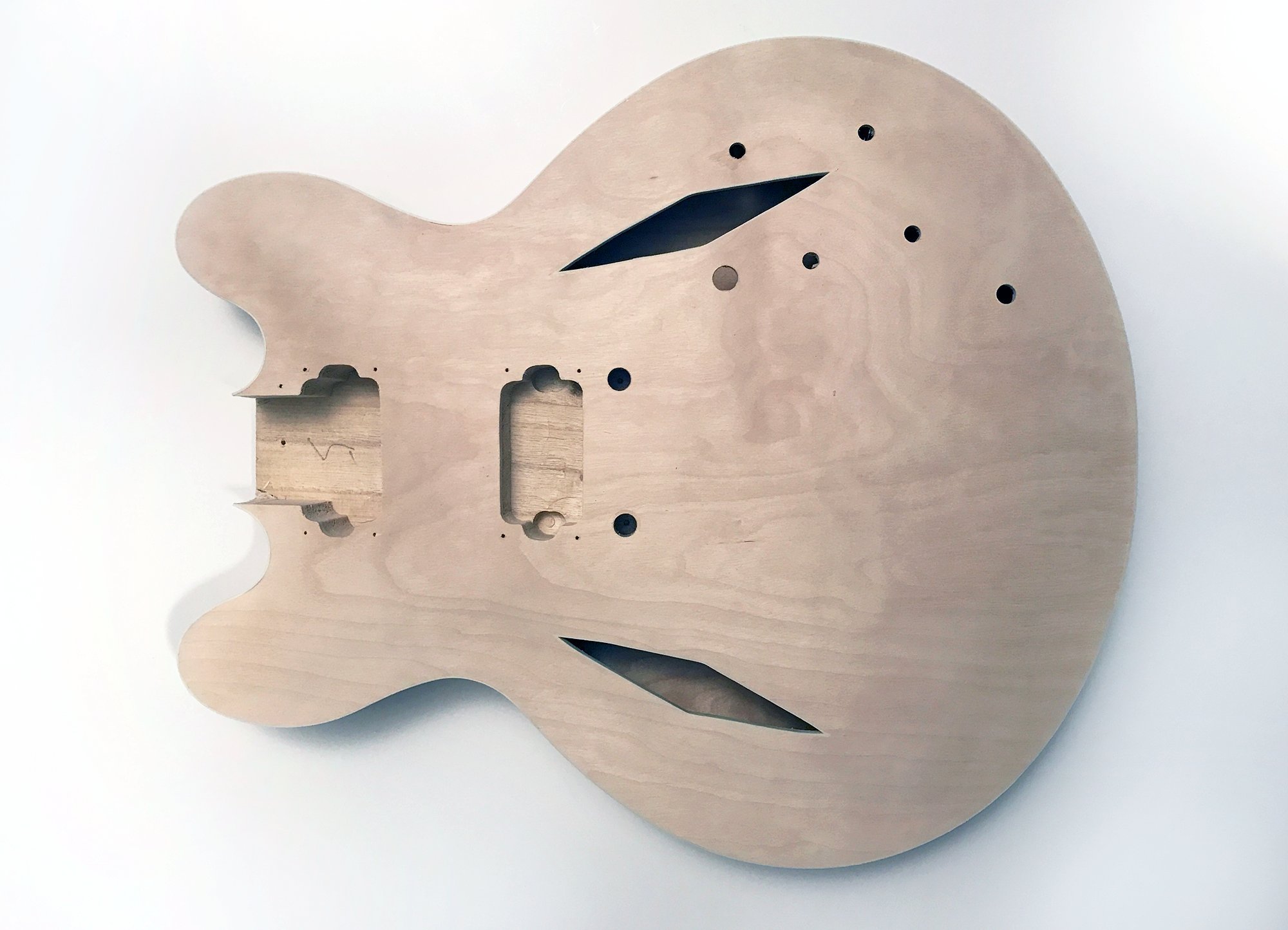 DIY Electric Guitar Kit - Singlecut Semi Hollow Build Your Own Guitar ...