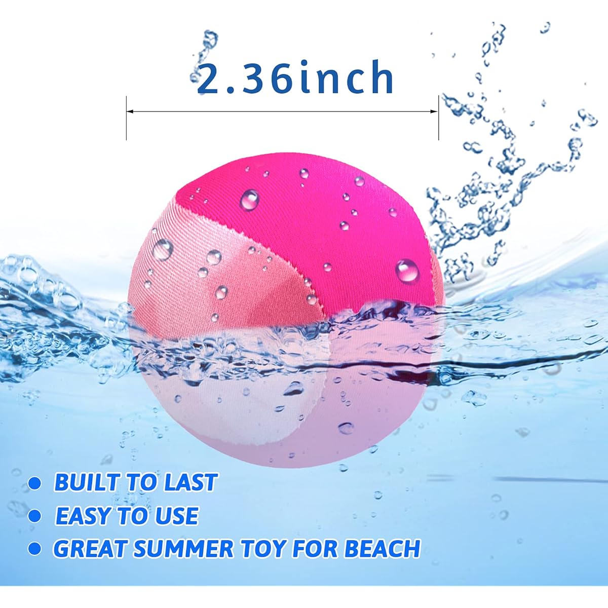 $1/mo - Finance Water Skipping Ball Summer Beach Ball 2-Pack Water ...