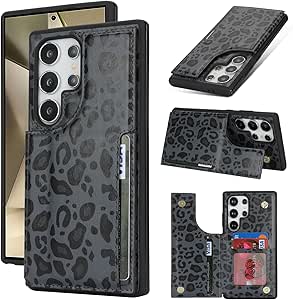 Amazon.com: iCoverCase Compatible with Samsung Galaxy S24 Ultra Case with Card Holder, S24 Ultra ...